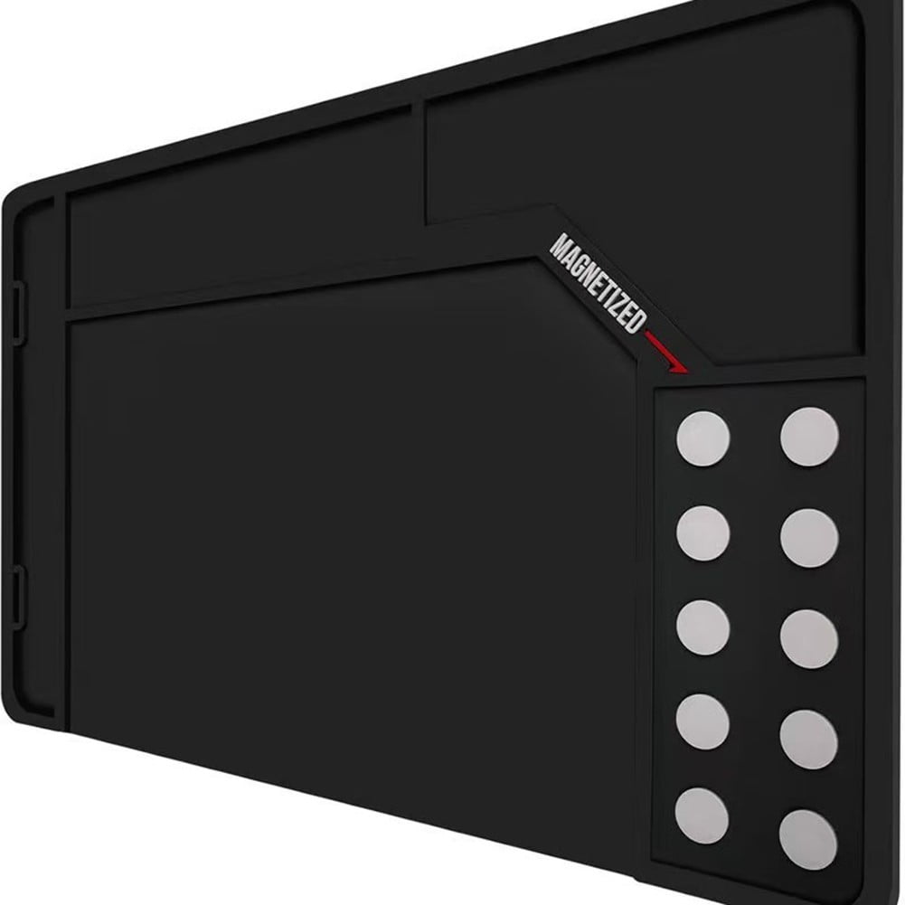 Non-Slip Cleaning Mat With Magnetic Dots Oil Proof Maintenance ...