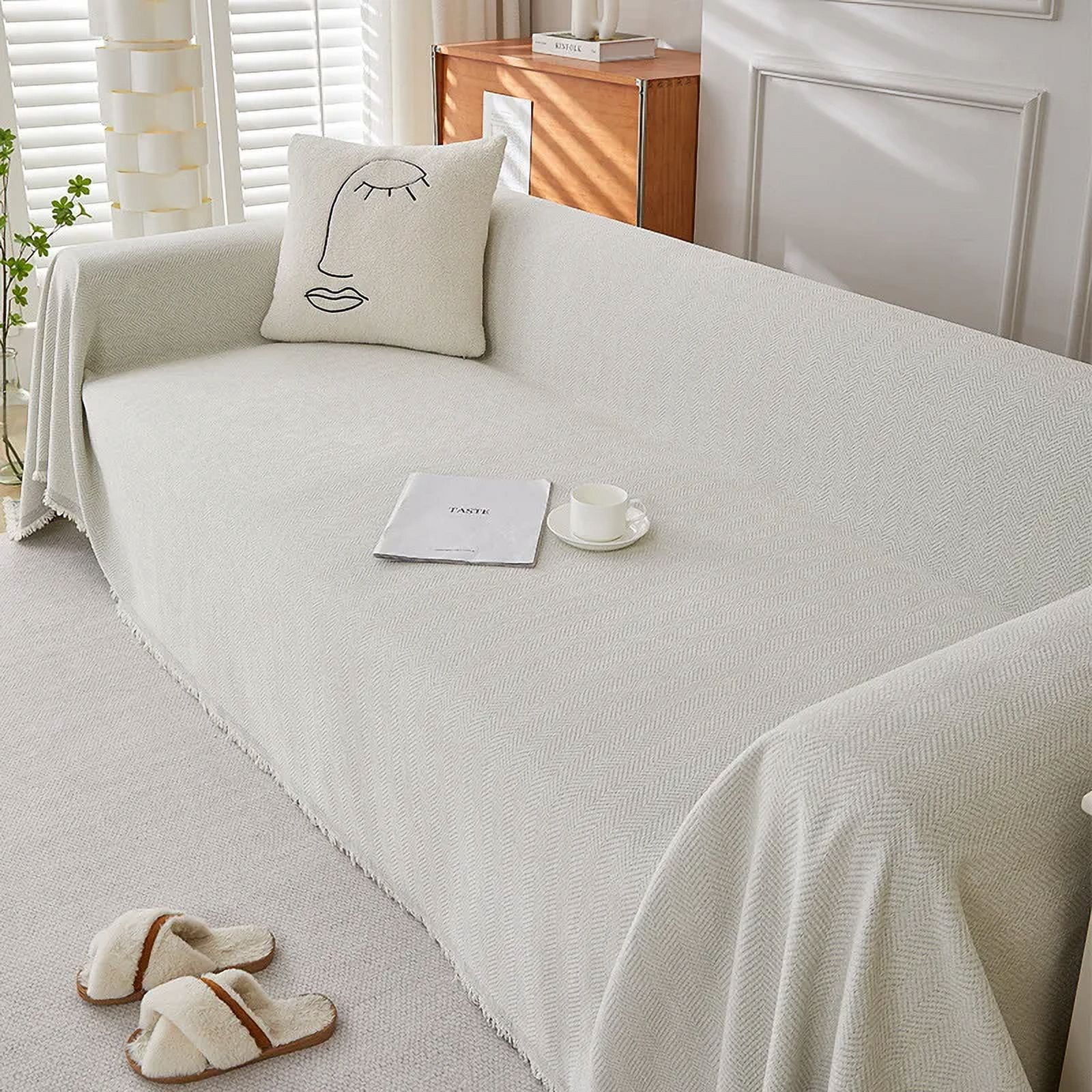 Non-Slip Cloth Sofa Cushion Blanket Sofa Cover Multi Functional Couch ...
