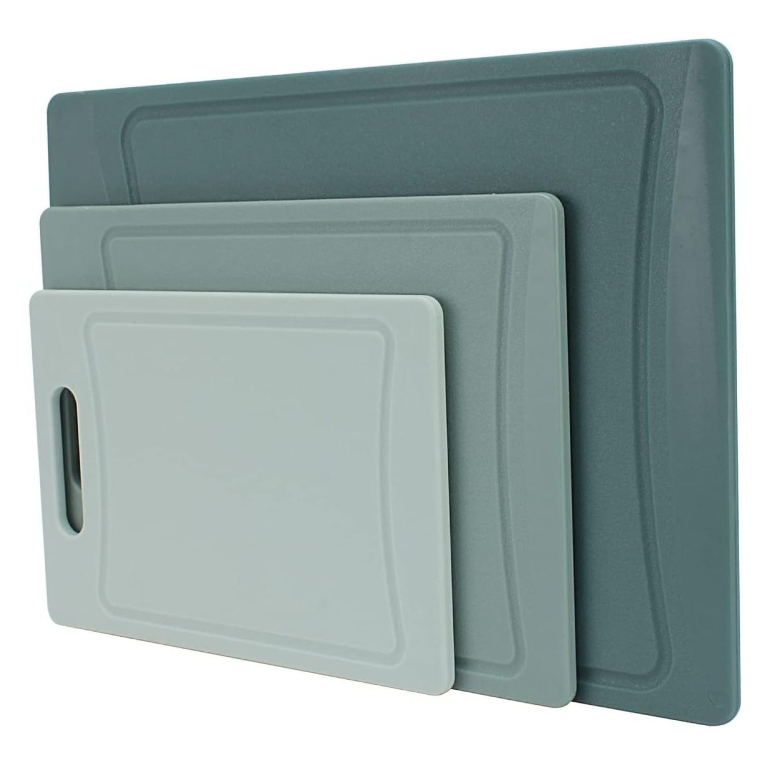 Non-Slip Cutting Board Set – Kitchen with Easy Grip Handle for Meat ...
