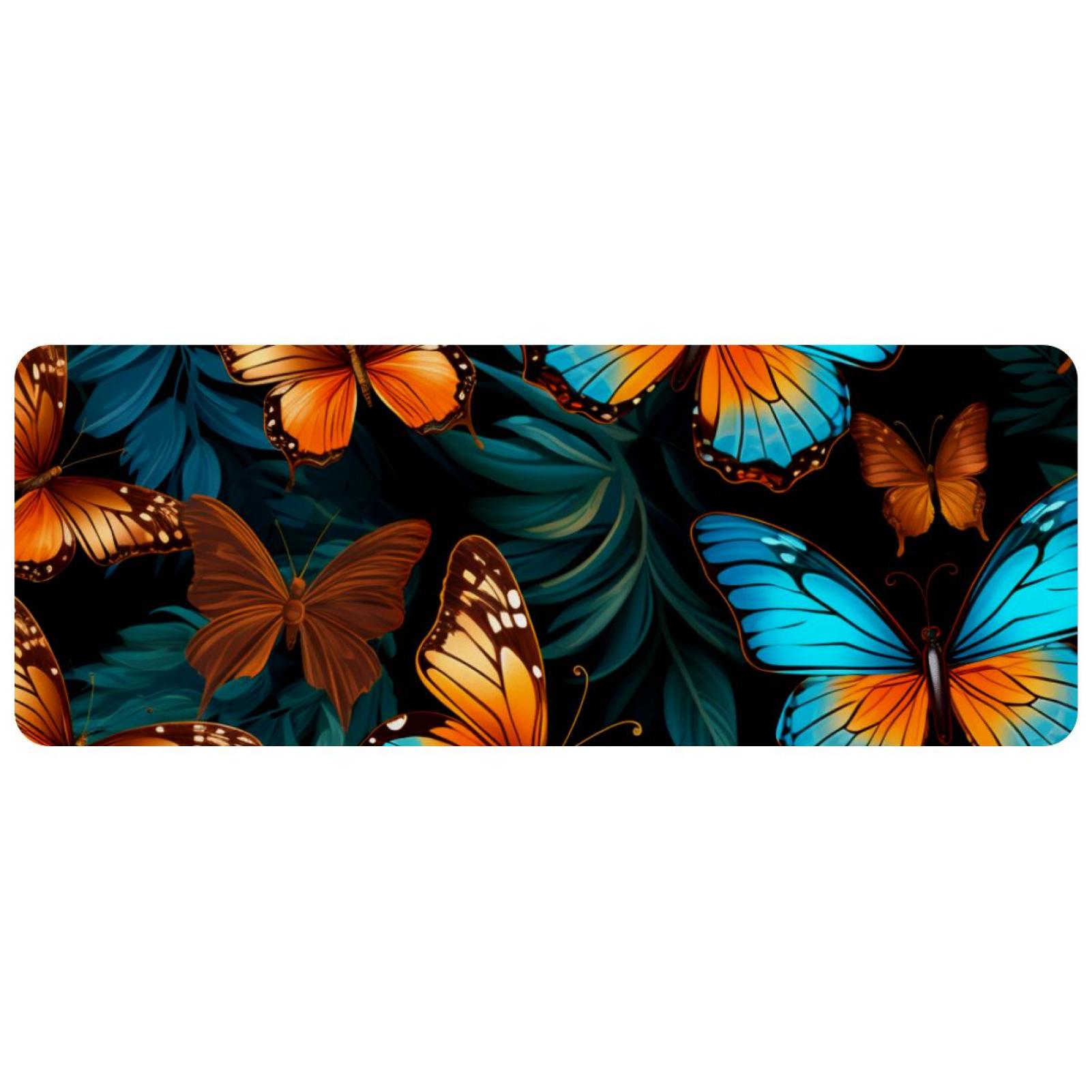 Non-Slip Desk Pad, Butterflies Busy Mouse Pad Desk Table Protector ...