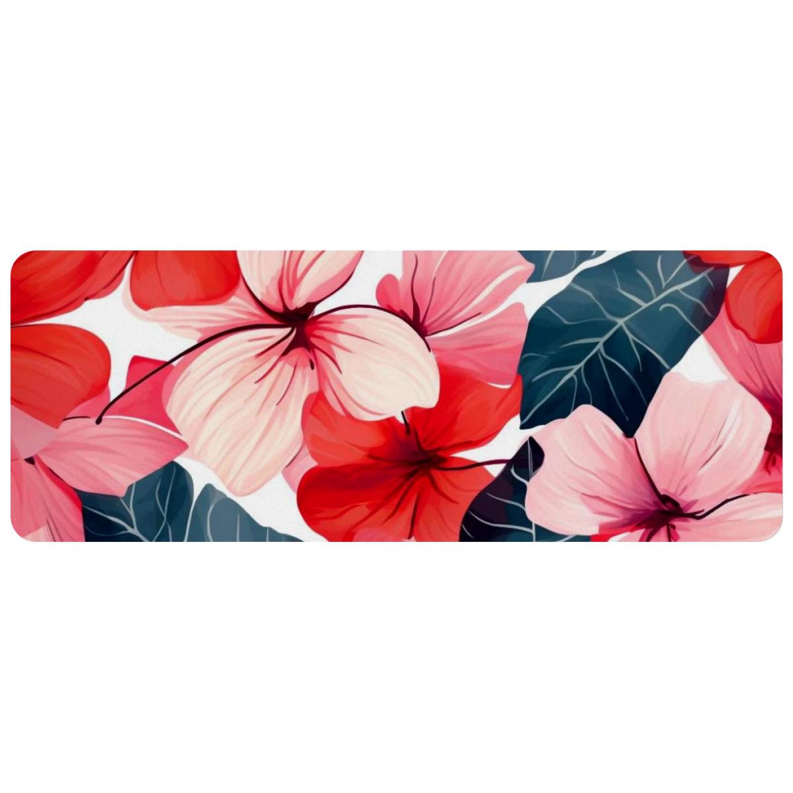 Non-Slip Desk Pad, Floral Pink Mouse Pad Desk Table Protector, Large ...