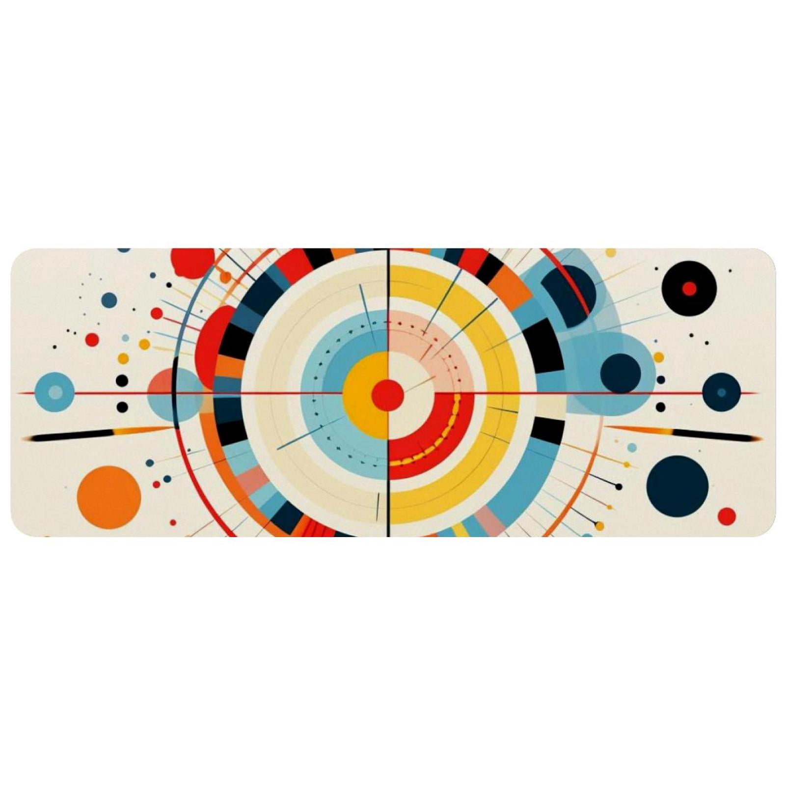 Non-Slip Desk Pad, Geometric Cube Pattern Mouse Pad Desk Table ...