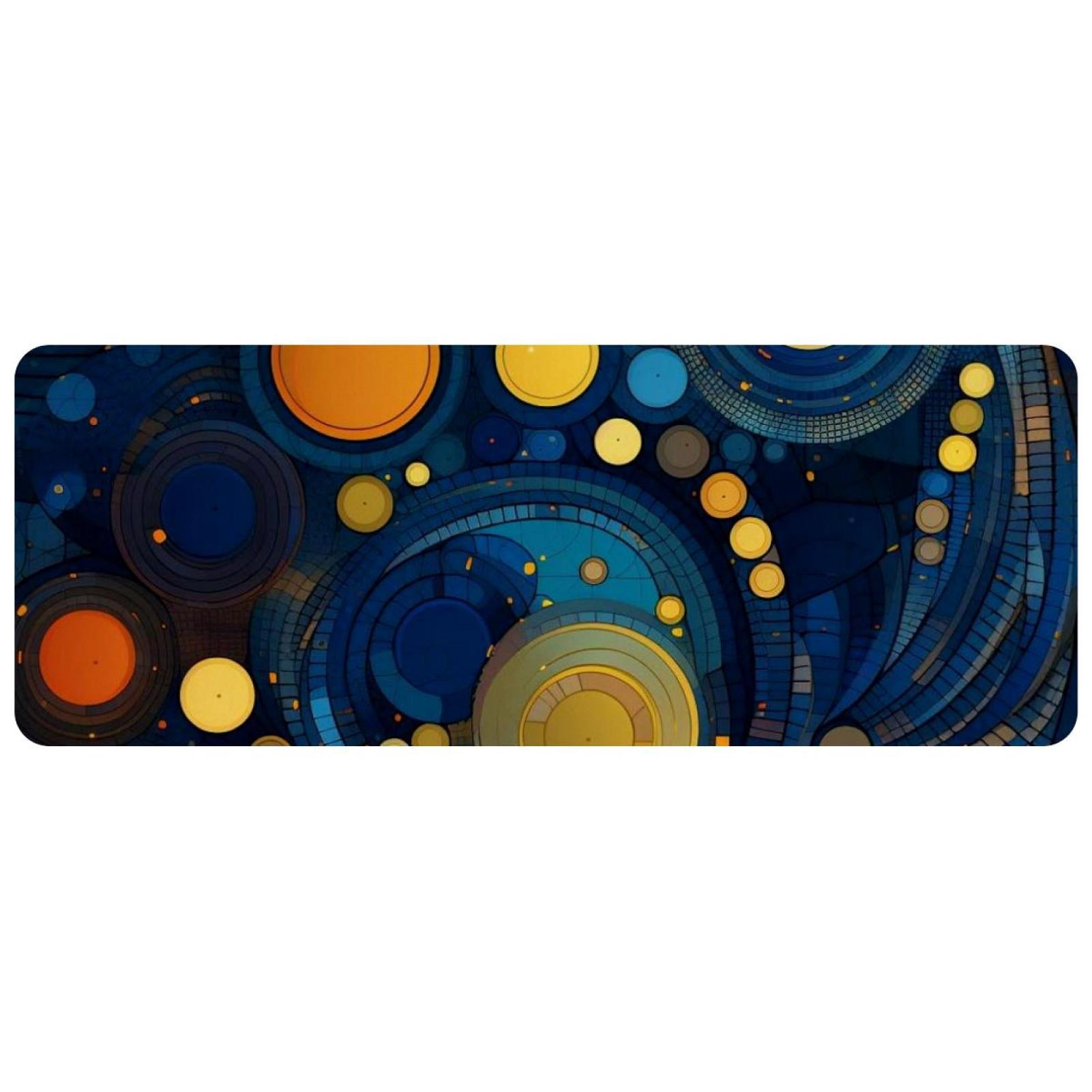 Non-Slip Desk Pad, Geometric Cube Pretty Mouse Pad Desk Table Protector ...