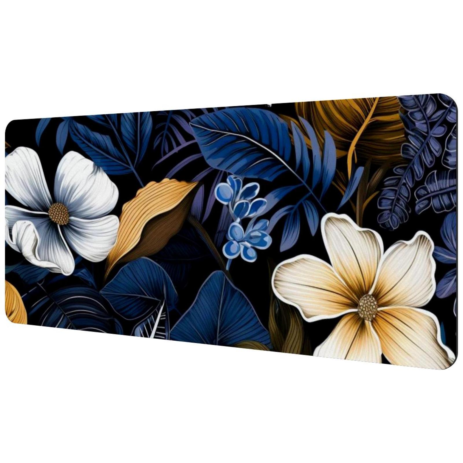 Non-Slip Desk Pad, Ink Plants Mouse Pad, Large Desk Blotter, Easy Clean ...