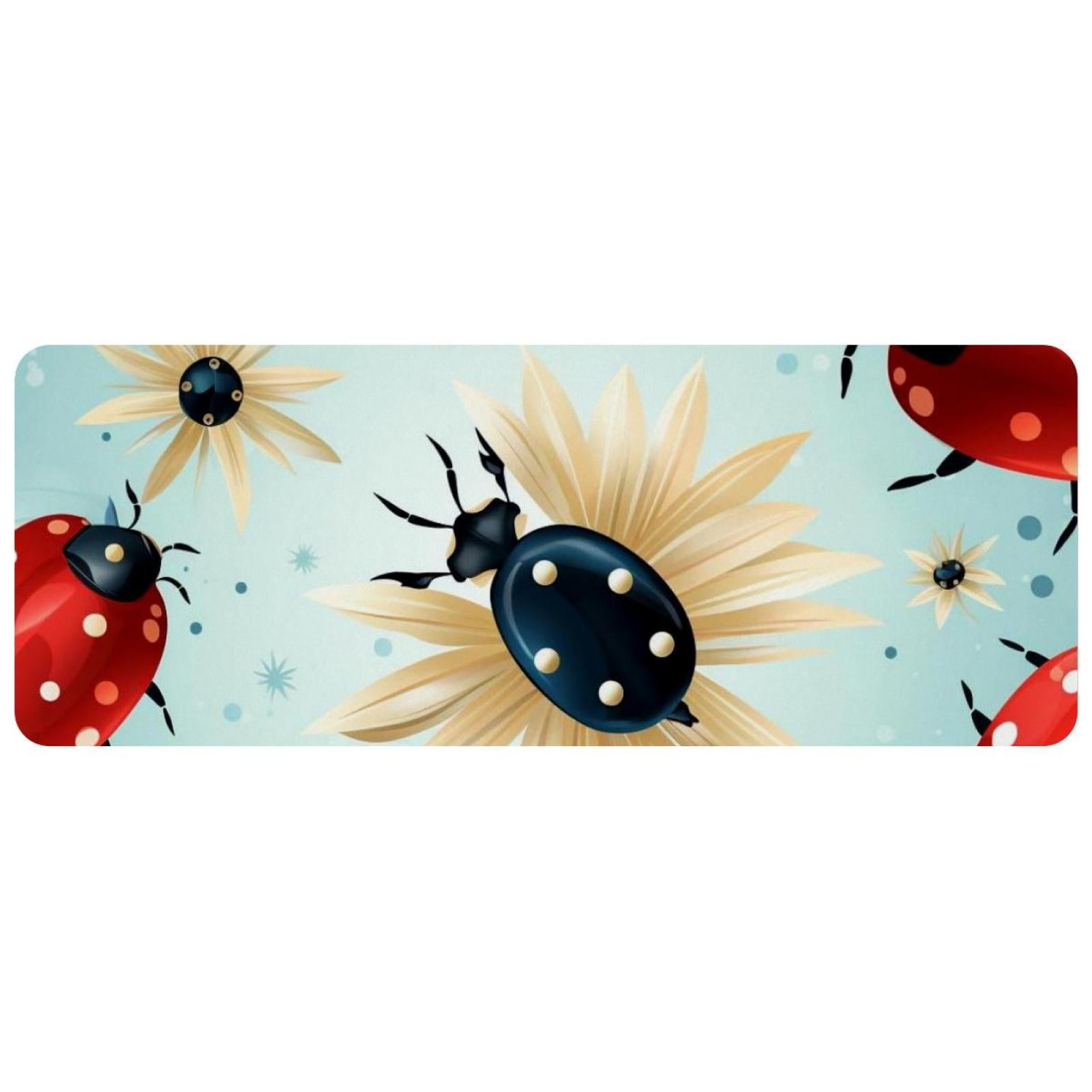Non-Slip Desk Pad, Ladybug Cute Pattern Mouse Pad Desk Table Protector ...