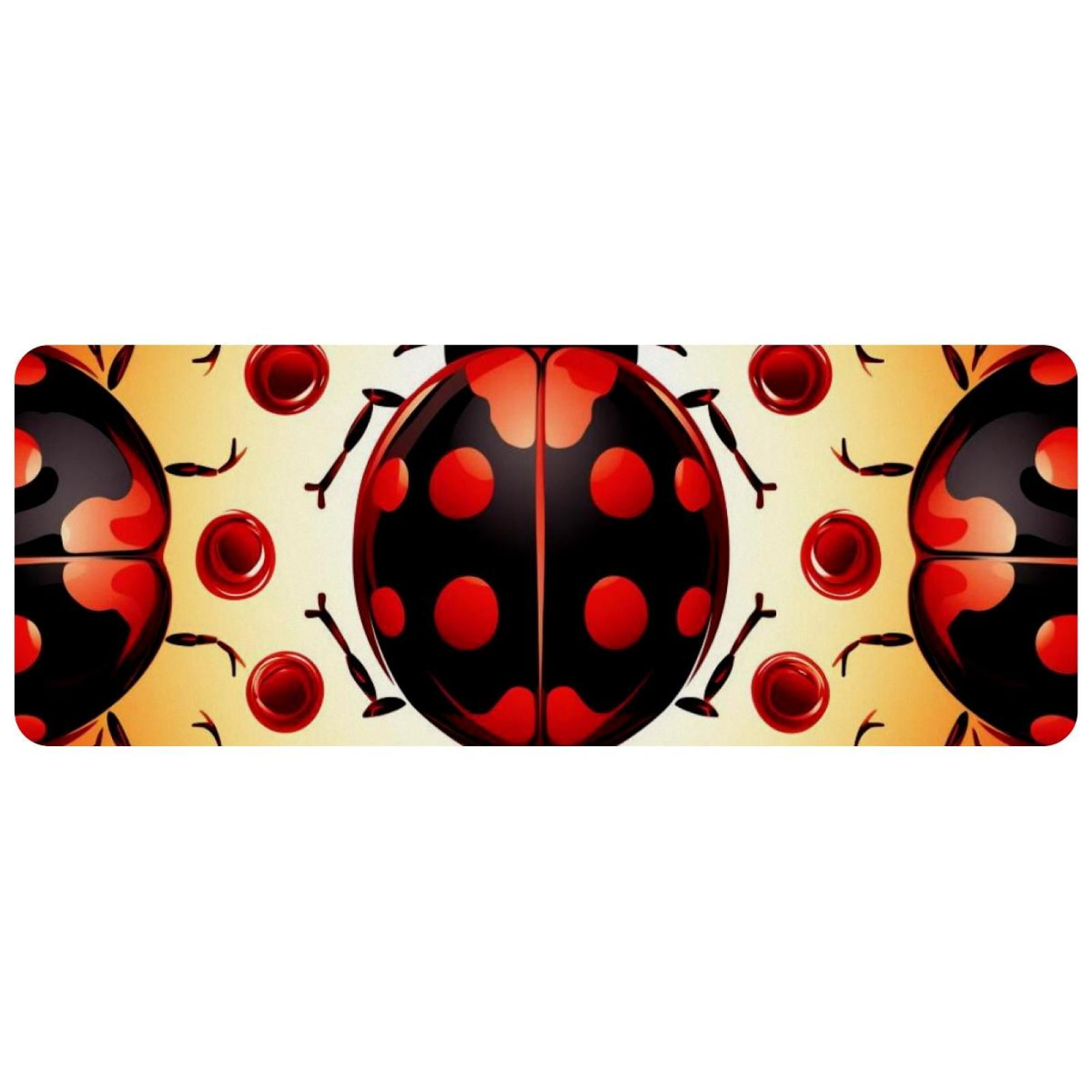 Non-Slip Desk Pad, Ladybug Prints Mouse Pad Desk Table Protector, Large ...