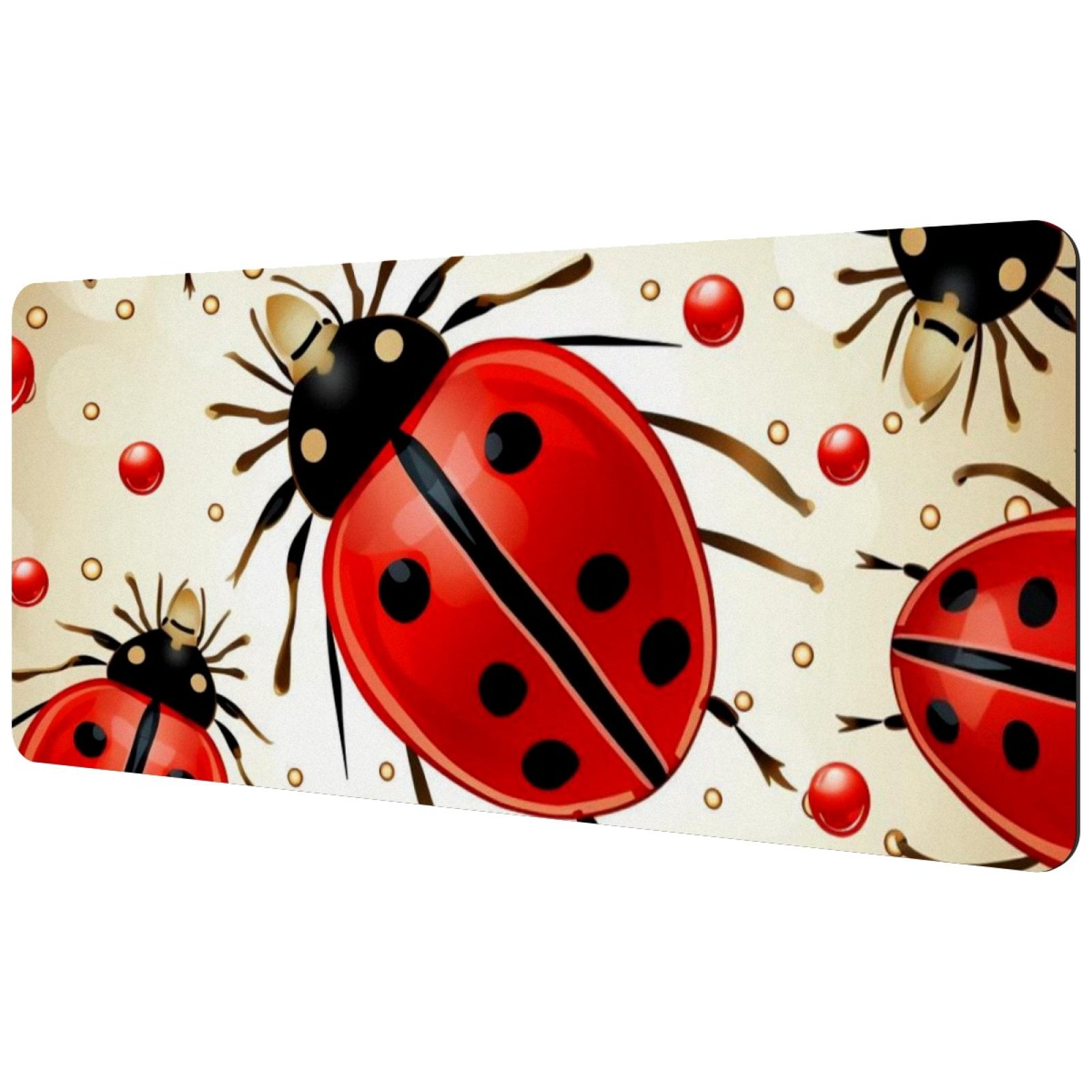 Non-Slip Desk Pad, Ladybugs Red Mouse Pad, Large Desk Blotter, Easy ...
