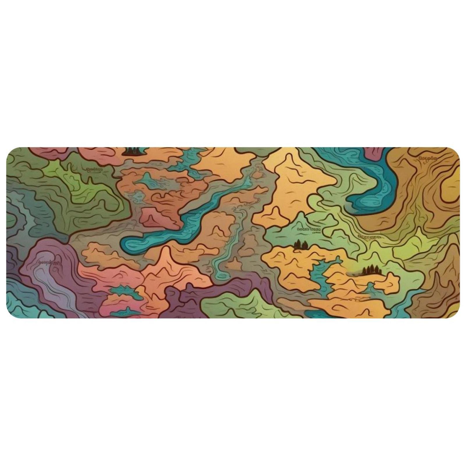 Non-Slip Desk Pad, Map Colorful Mouse Pad Desk Table Protector, Large ...