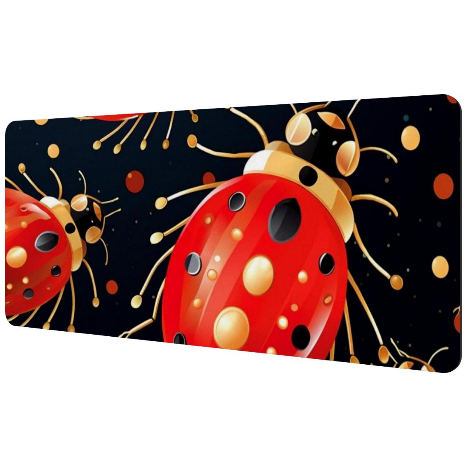 Non-Slip Desk Pad, Noble Ladybirds Red Mouse Pad, Large Desk Blotter ...