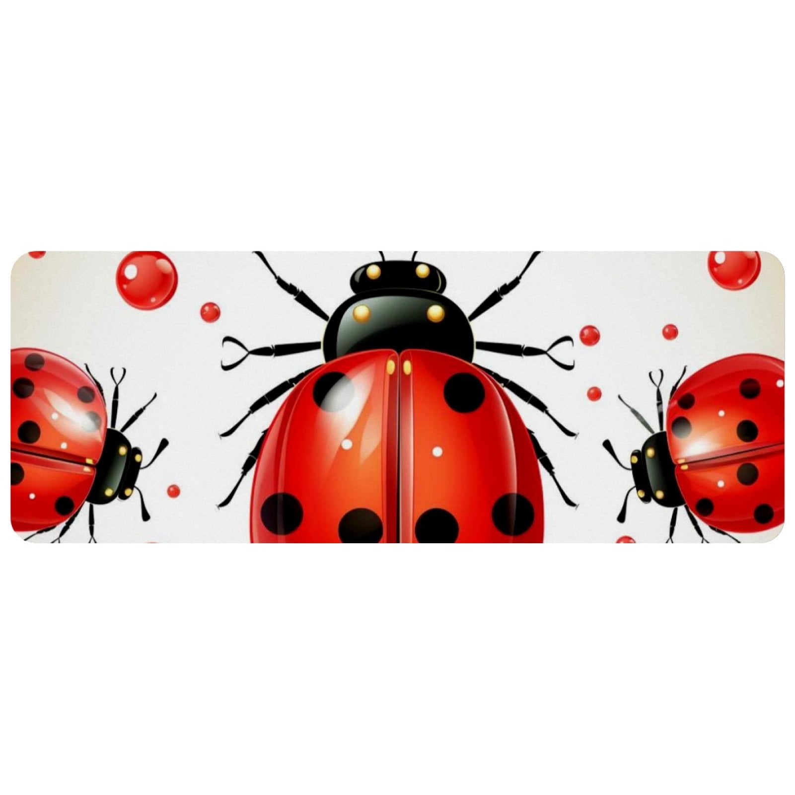 Non-Slip Desk Pad, Red Ladybug Prints Mouse Pad Desk Table Protector ...
