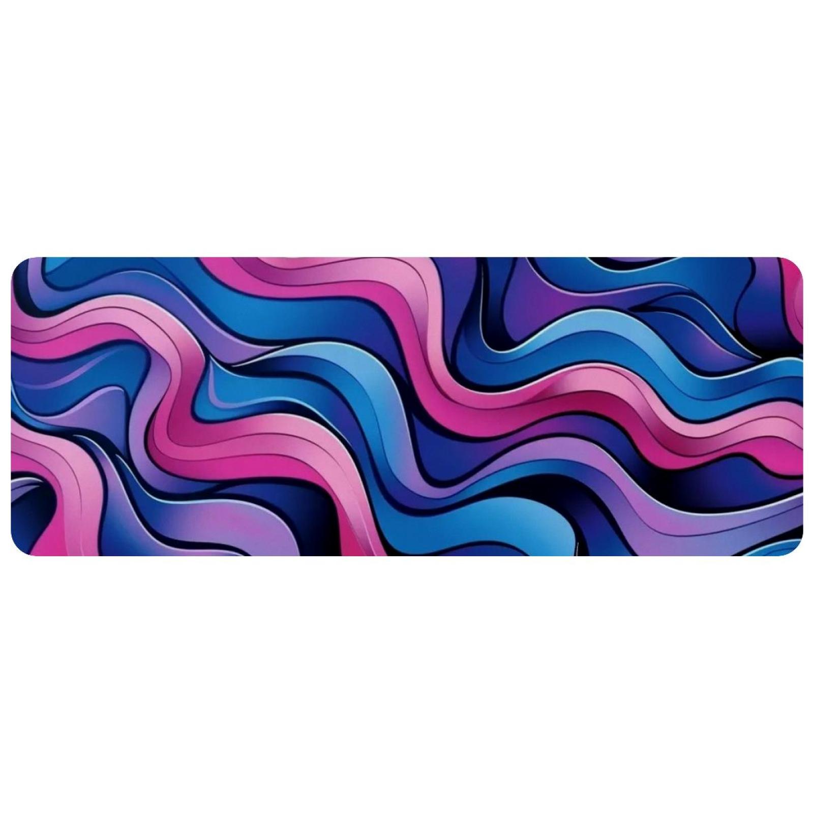 Non-Slip Desk Pad, Wavy Swirl Line Prints Mouse Pad Desk Table ...