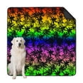 Non-Slip Dog Pee Pads with Island Botanical Pattern, 72" x72" Reusable ...