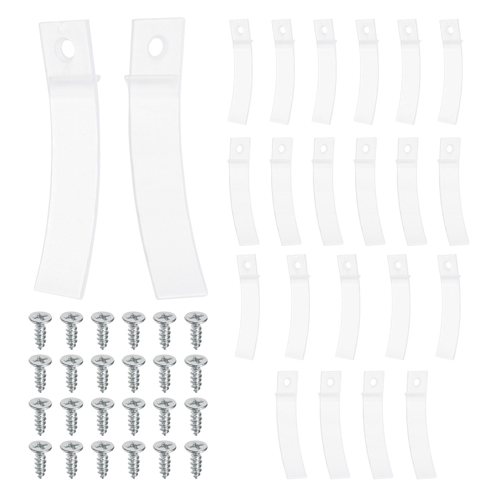 Non Slip Drawer Stops, 24 Pack Clear PVC Plastic Drawer Stoppers with ...