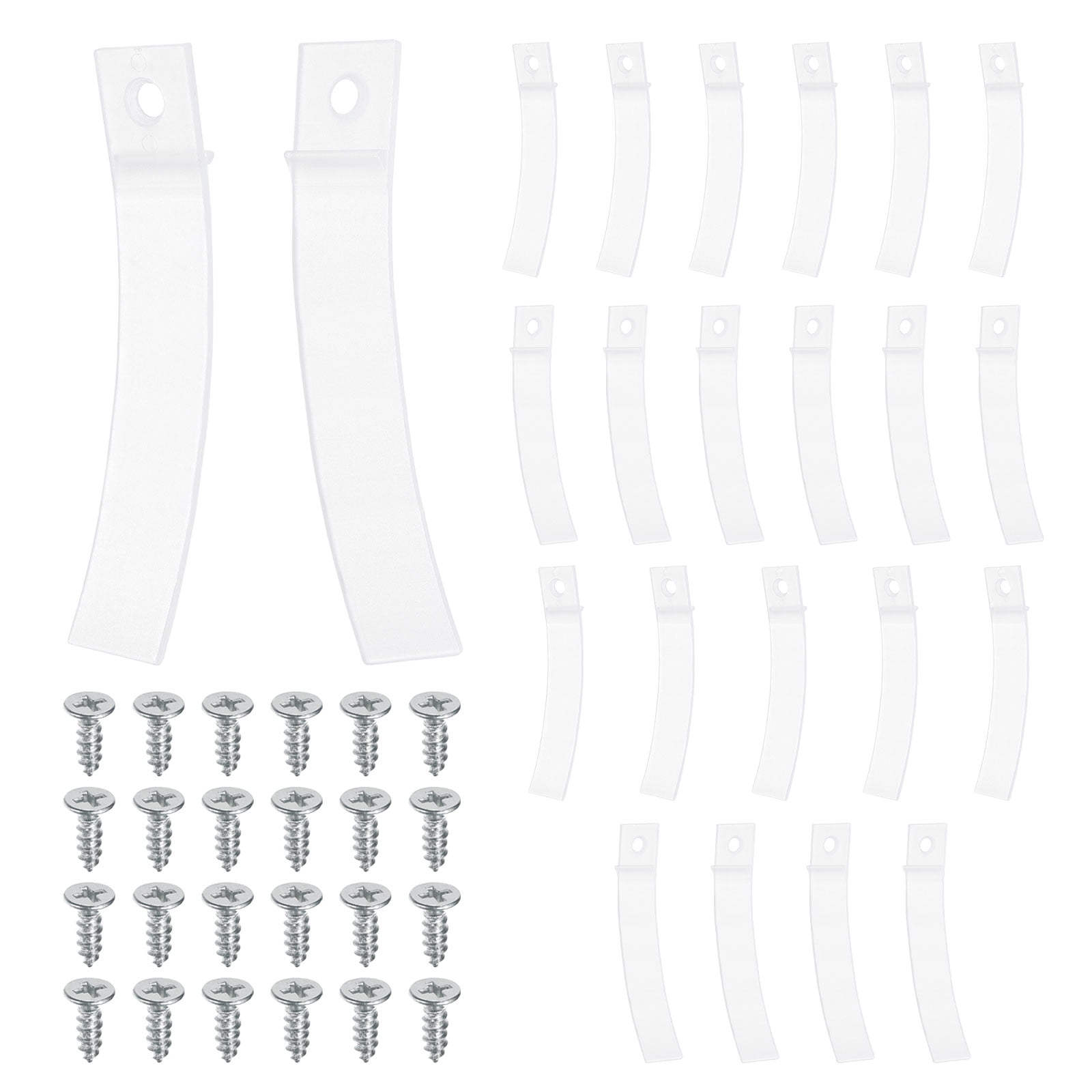 Non Slip Drawer Stops, 24 Pack Clear PVC Plastic Drawer Stoppers with ...