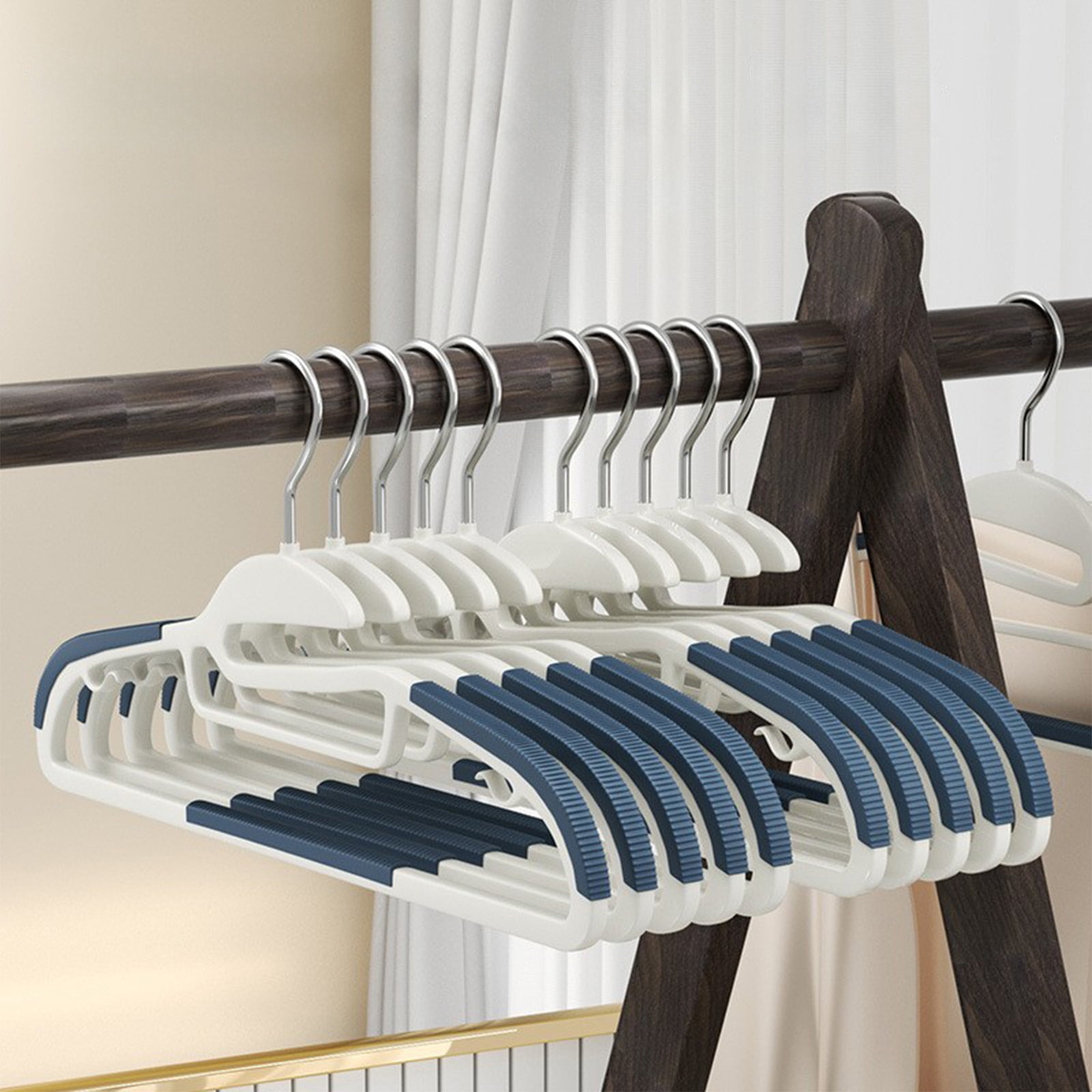 Non Slip Drying Rack Fish Mouth Opening Hangers Collar Safe Wet Dry Use ...