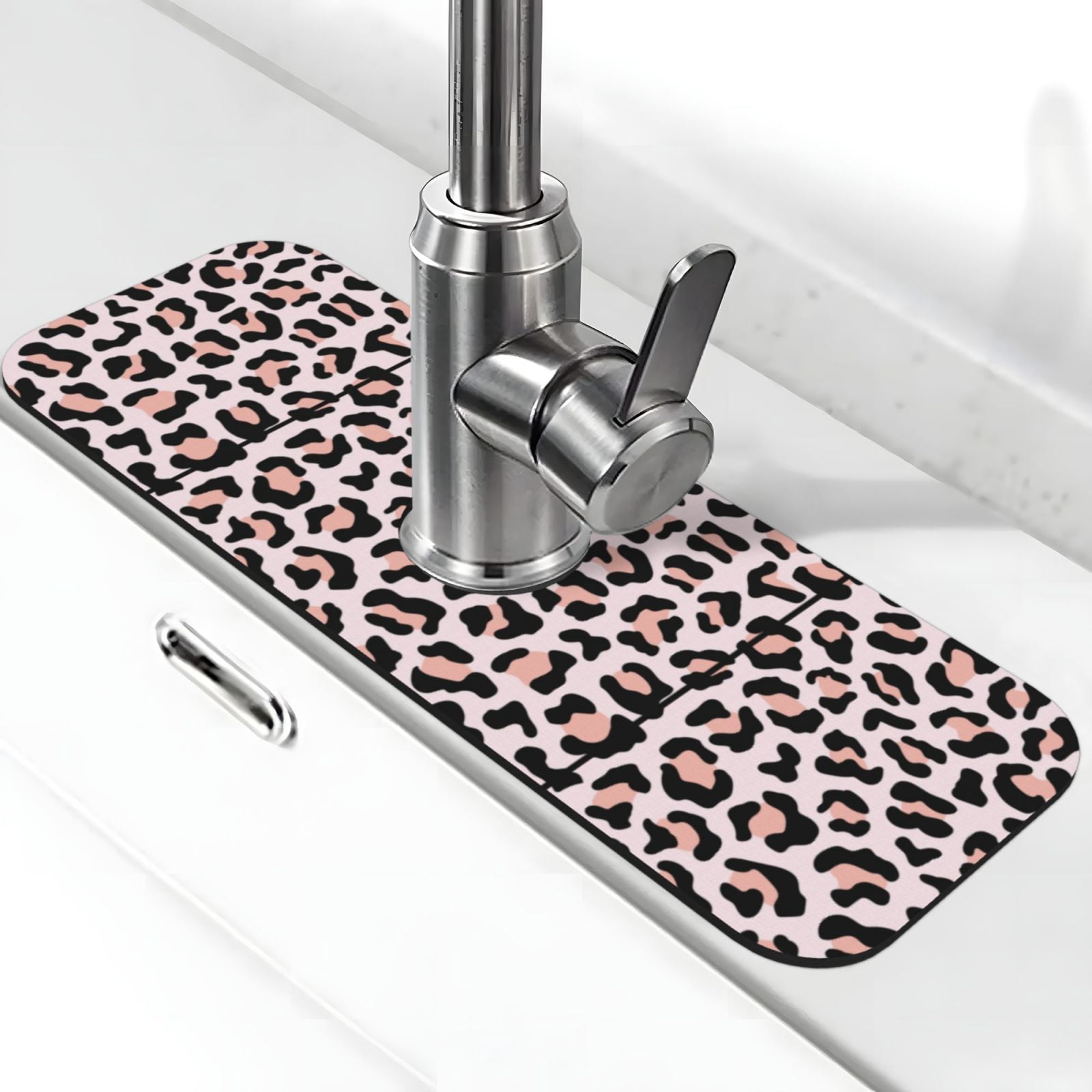 Non-Slip Faucet Mat Diy Faucet Draining Pad Sink Mat Drying Mat For ...
