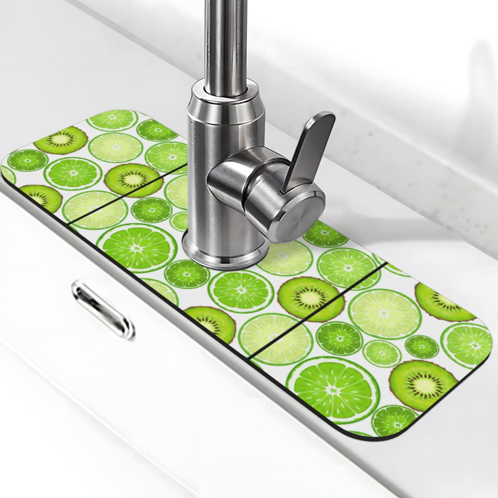 Non-Slip Faucet Mat Diy Faucet Draining Pad Sink Mat Drying Mat For ...