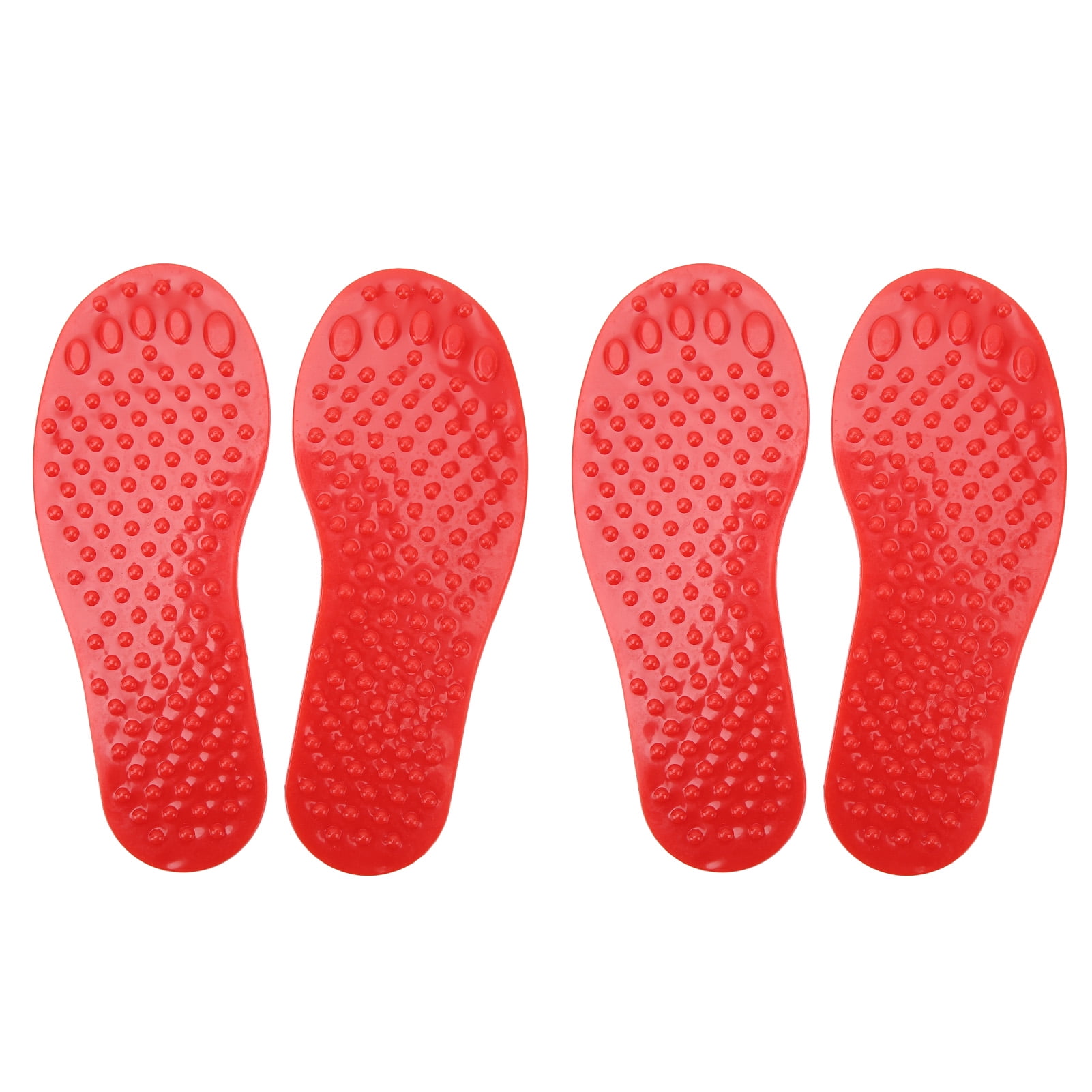 Non-Slip Foot-Shaped Floor Markers, PVC Educational Red Footprints for ...