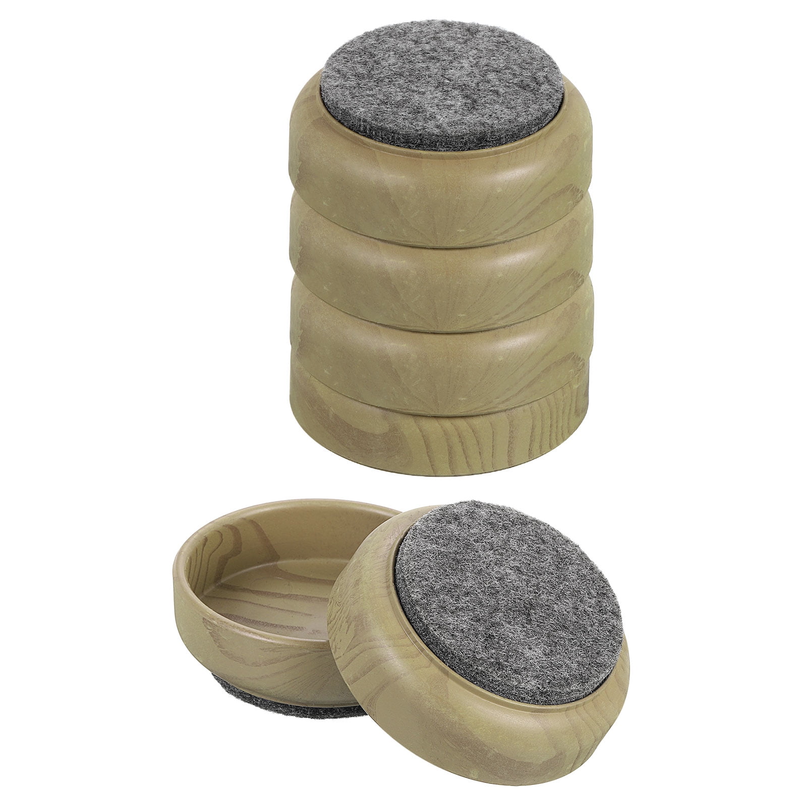 Non-Slip Furniture Pads, 8 Pack 60mm - Felt Round Furniture Foot Cups ...