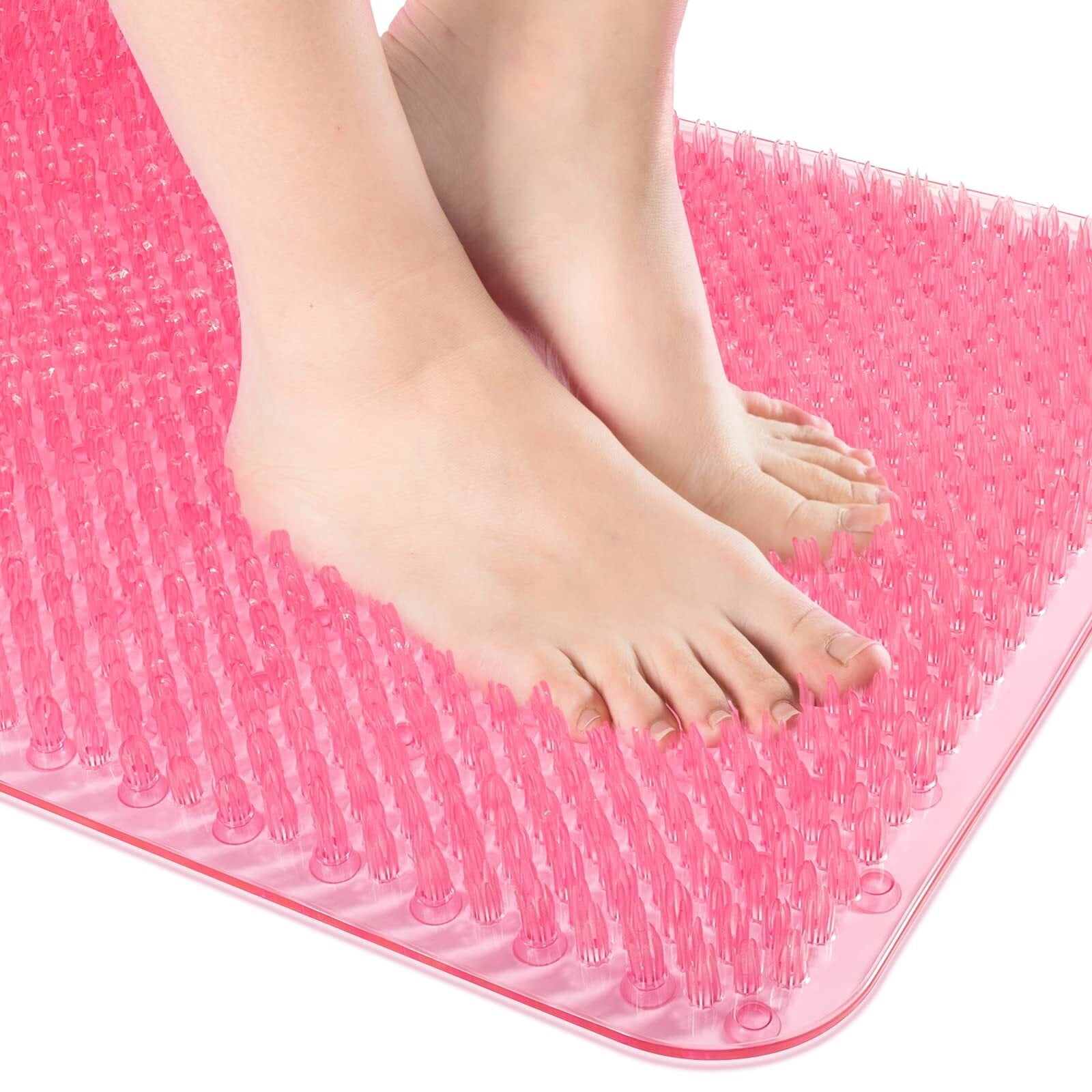 Non Slip Grassy Bathtub Mat : 25.6X13.4 inches Sturdy But Soft Anti ...