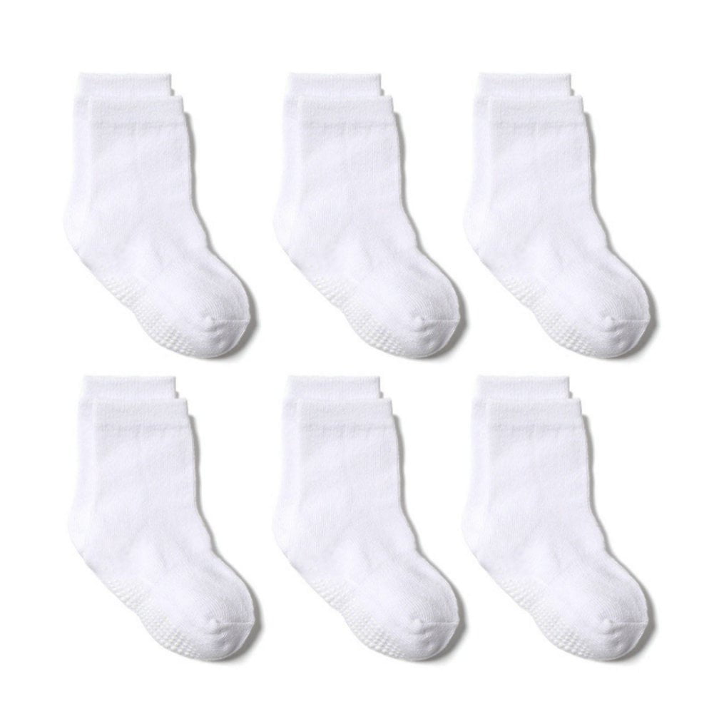 Non Slip Grip Ankle Boys and Girls Athletic Crew Socks for Babies ...