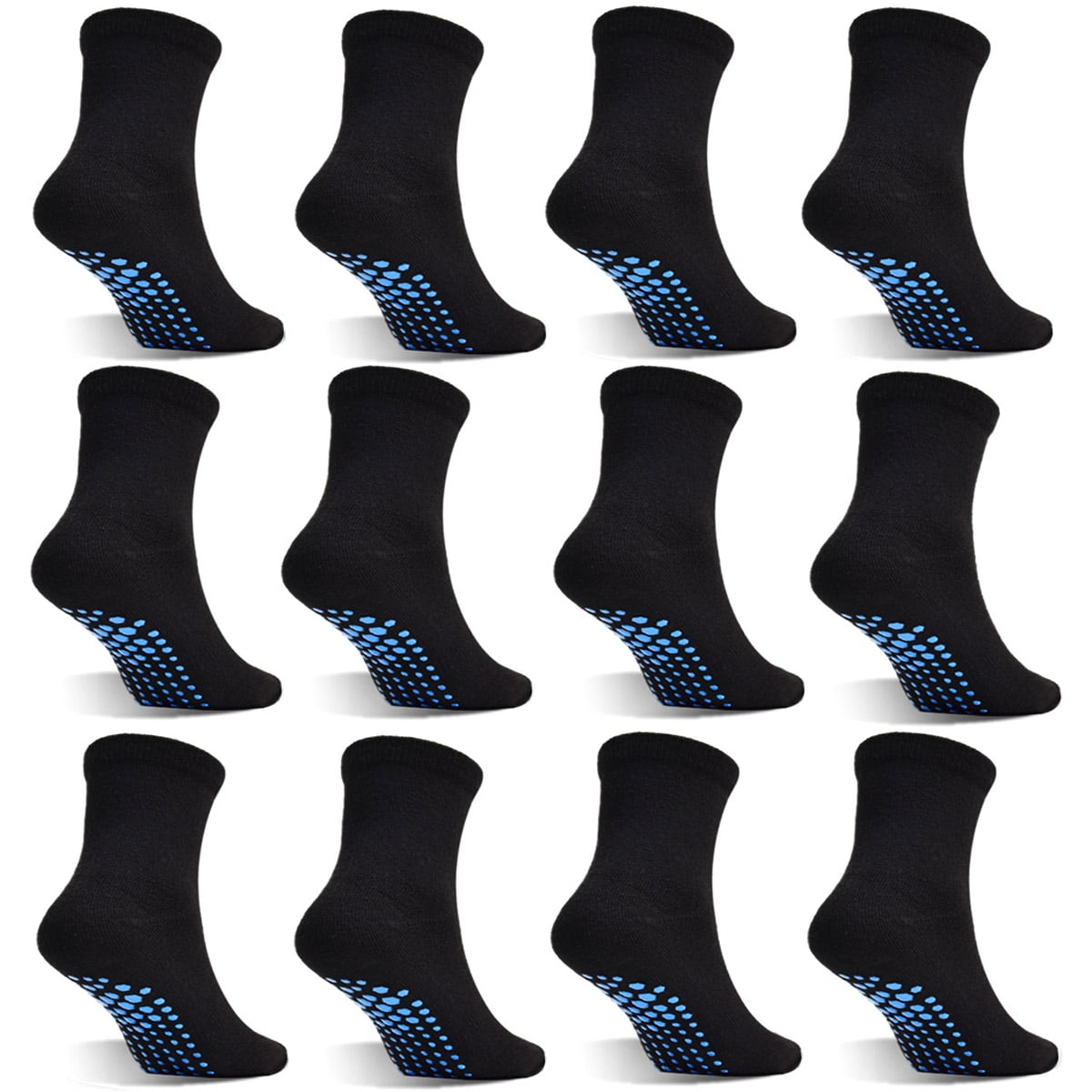 Non Slip Grip Socks Kids Anti-Skid Socks 12 Pairs for 1-7T Baby Toddler ...