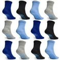 Non Slip Grip Socks Kids Anti-Skid Socks 12 Pairs for 1-7T Baby Toddler ...