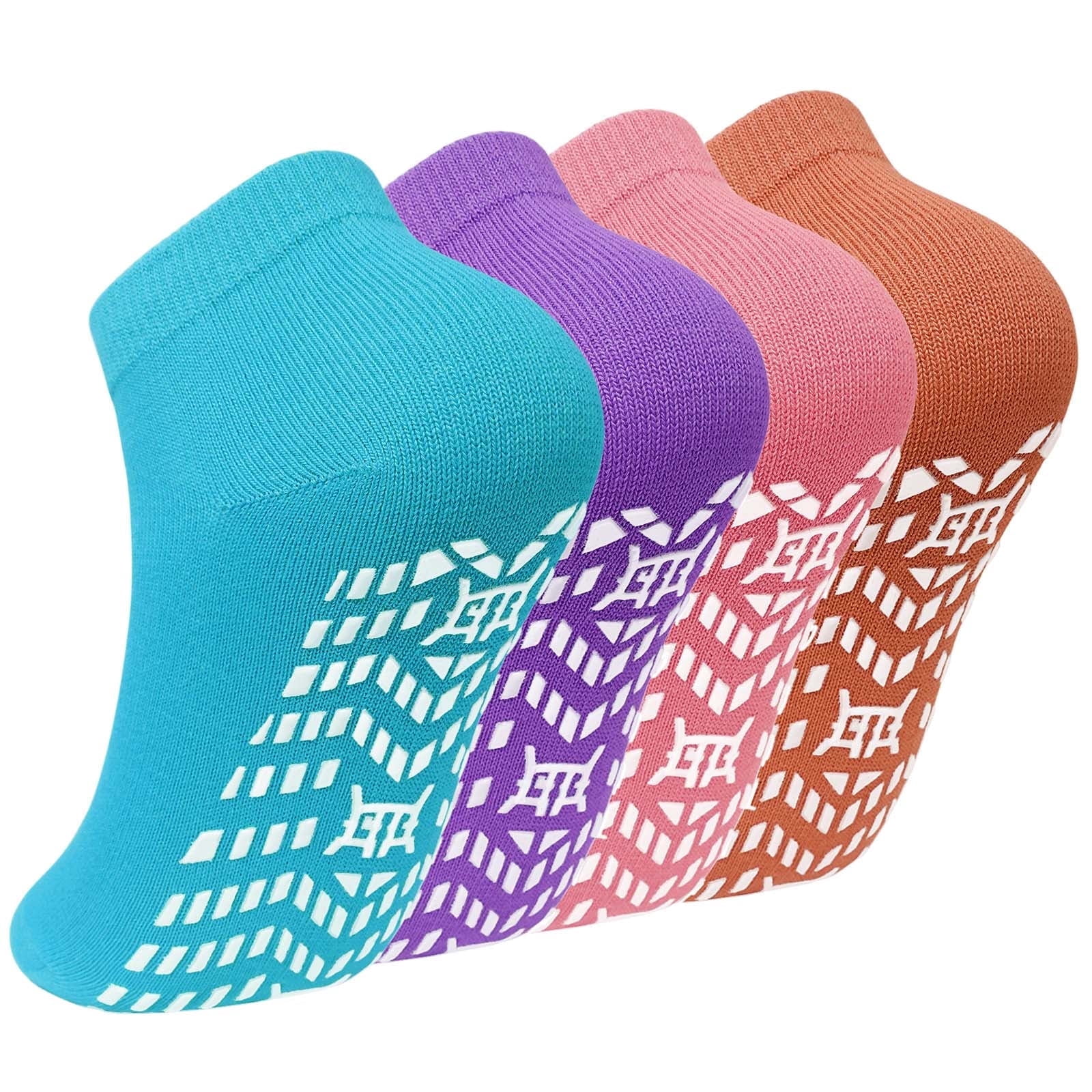 Non Slip Grip Socks, PUTUO Cotton Yoga Pilates Hospital Fitness Sports ...