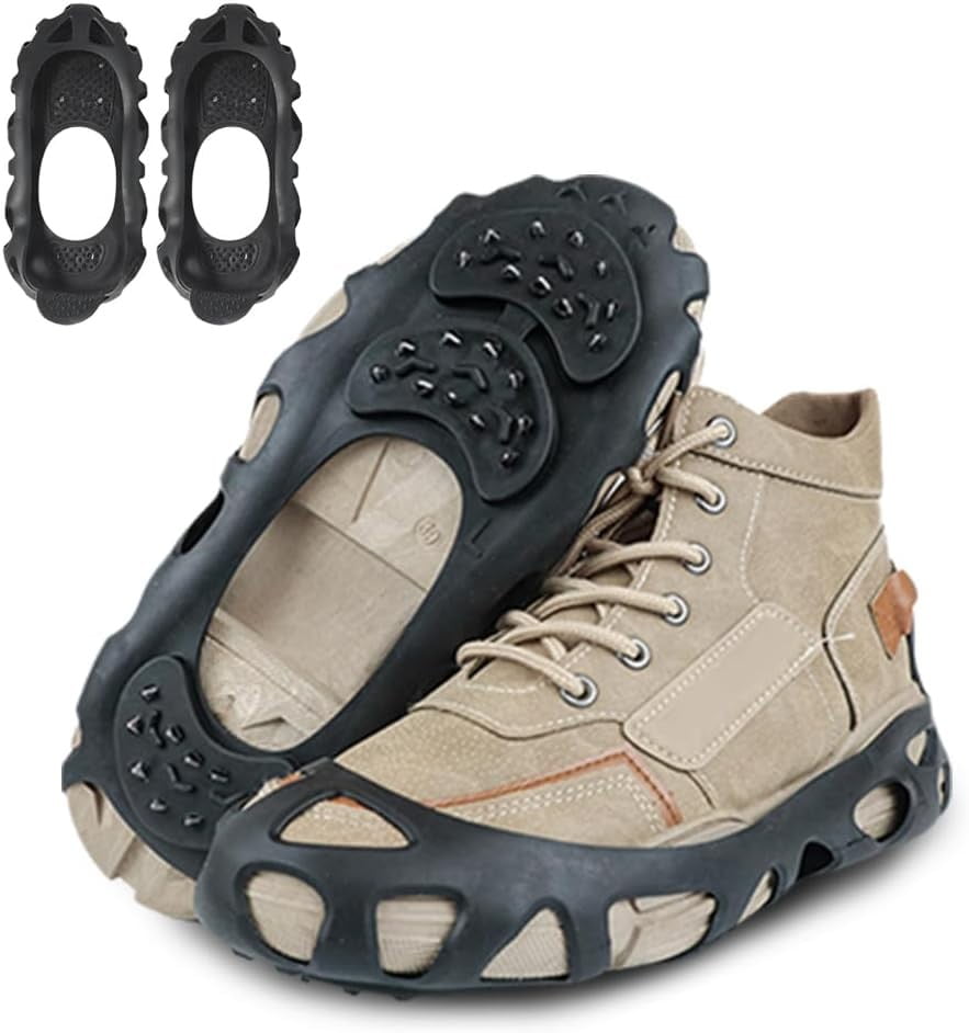 Non Slip Gripper Spike, Ice Grippers Traction Cleats Snow Shoe Spikes ...