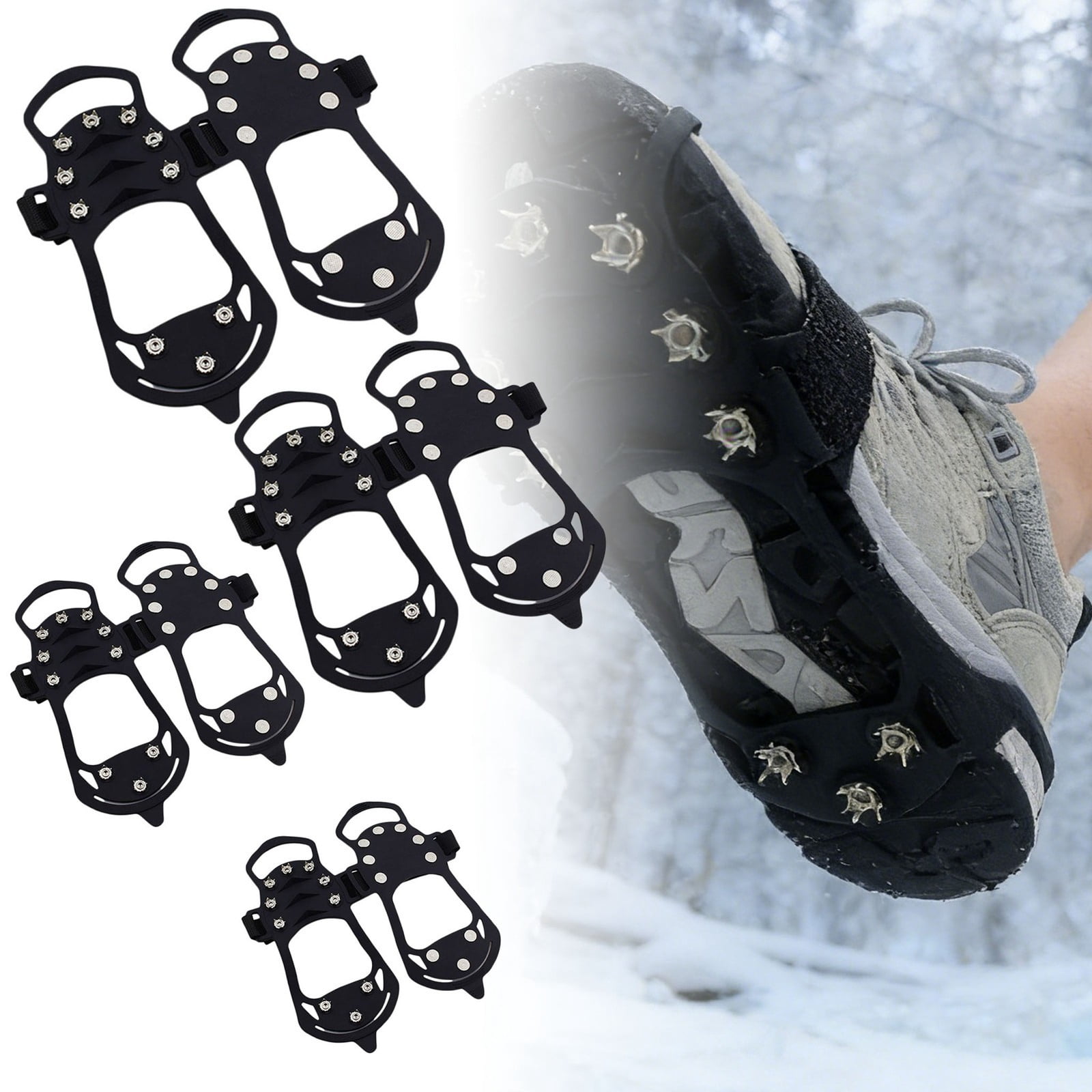 Non Slip Gripper Spike Ice Traction Cleats Walk Traction Cleat Durable ...