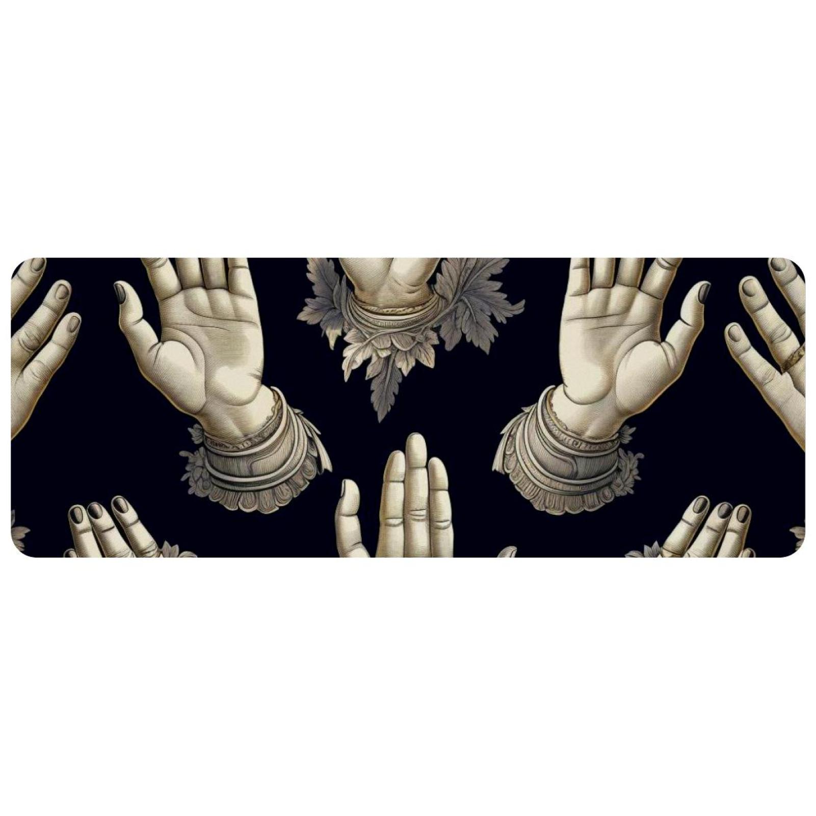 Non Slip Hands Praying Model Desk Mat, 31.3"x11.8" Desk Protector ...