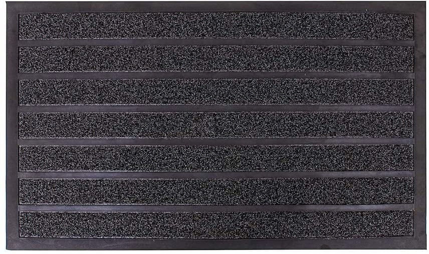 Non Slip Heavy Duty Welcome Doormat Washable Door Mat 18"x29" Rubber ...