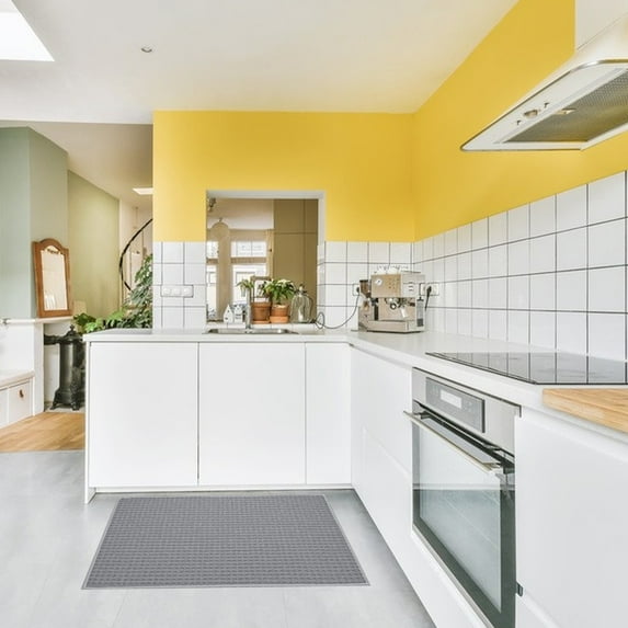 Non-Slip Kitchen Door Mats, Washable Rubber Mat, Stain-Resistant, Water ...