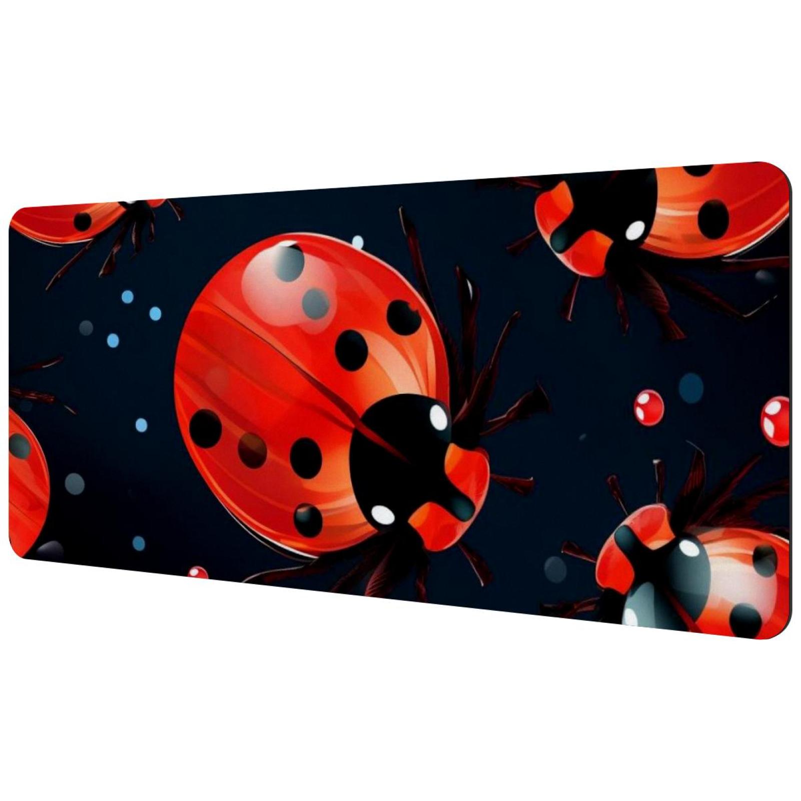 Non Slip Ladybug Desk Mat, 35.2" x 15.7" Protector, Large Mouse Pad ...