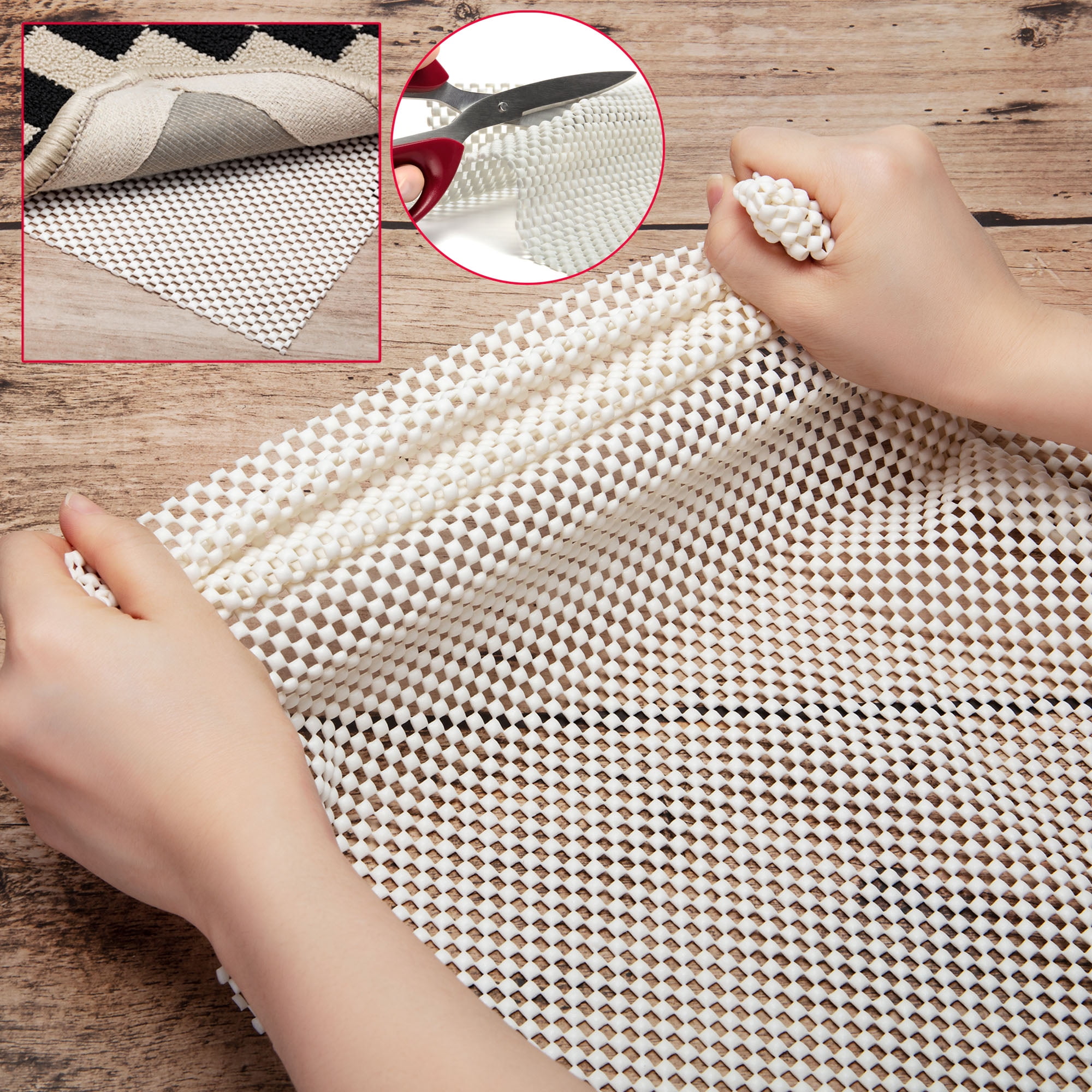 Non-Slip Mat for Area Rugs, Extra Strong Grip Carpet Pad, Rug Gripper ...