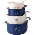 Non-Slip Mixing Bowls - 4 Piece Nesting Plastic Mixing Bowl Set with ...