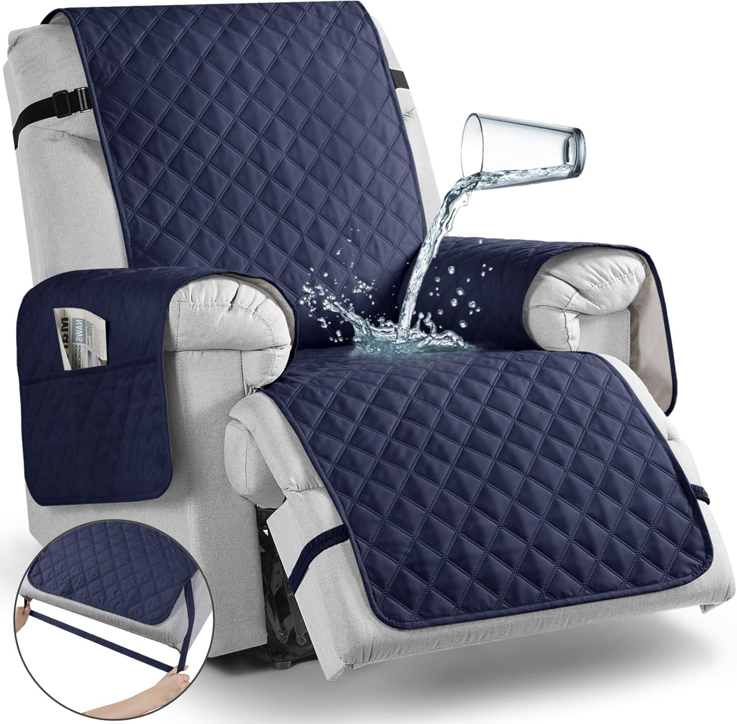 Non-Slip Recliner Chair Cover Sofa Slipcover, Pet Cover for Small ...