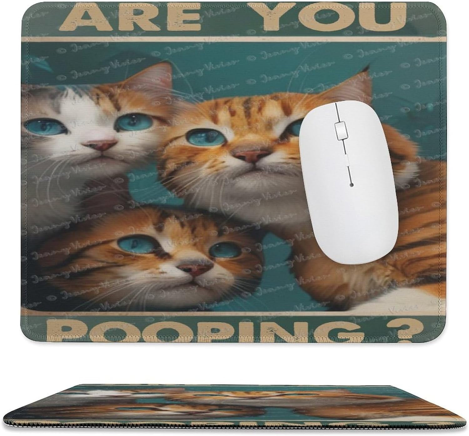 Non-Slip Rubber Computer Mouse Mat, Desk Mouse Pad for Gaming Office ...