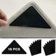 Non-Slip Rug Grippers, 16 Pcs Reusable Rug Pads for Hardwood, Tile ...