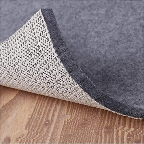 Non Slip Rug Pad Grippers - 8x10, 1/4" Thick, Felt + Rubber Double ...