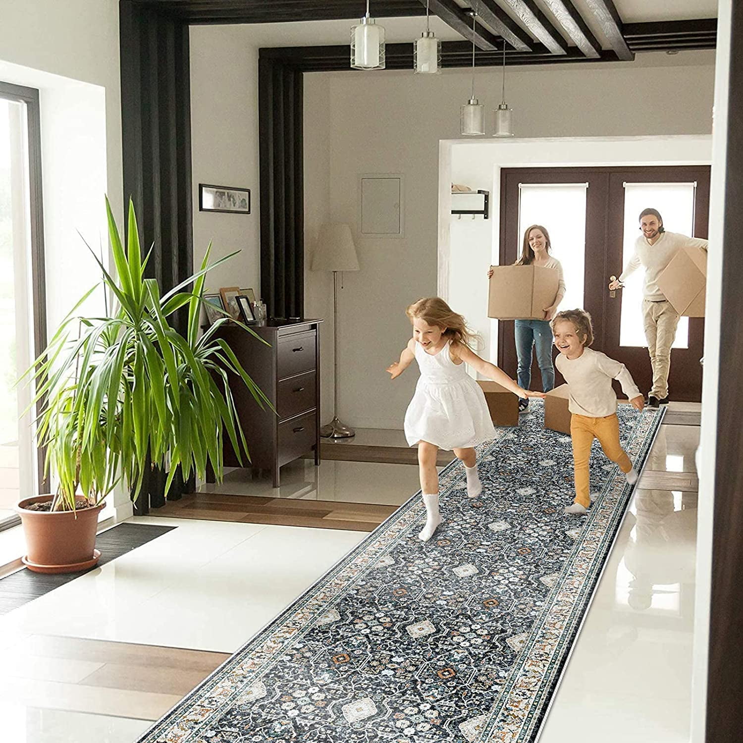 Non Slip Runners for Hallways,Washable Hallway Runner Rug,Long Ultra ...