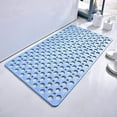 Non-Slip Shower & Bath Mat with Suction Cups and Drain Holes – Soft ...