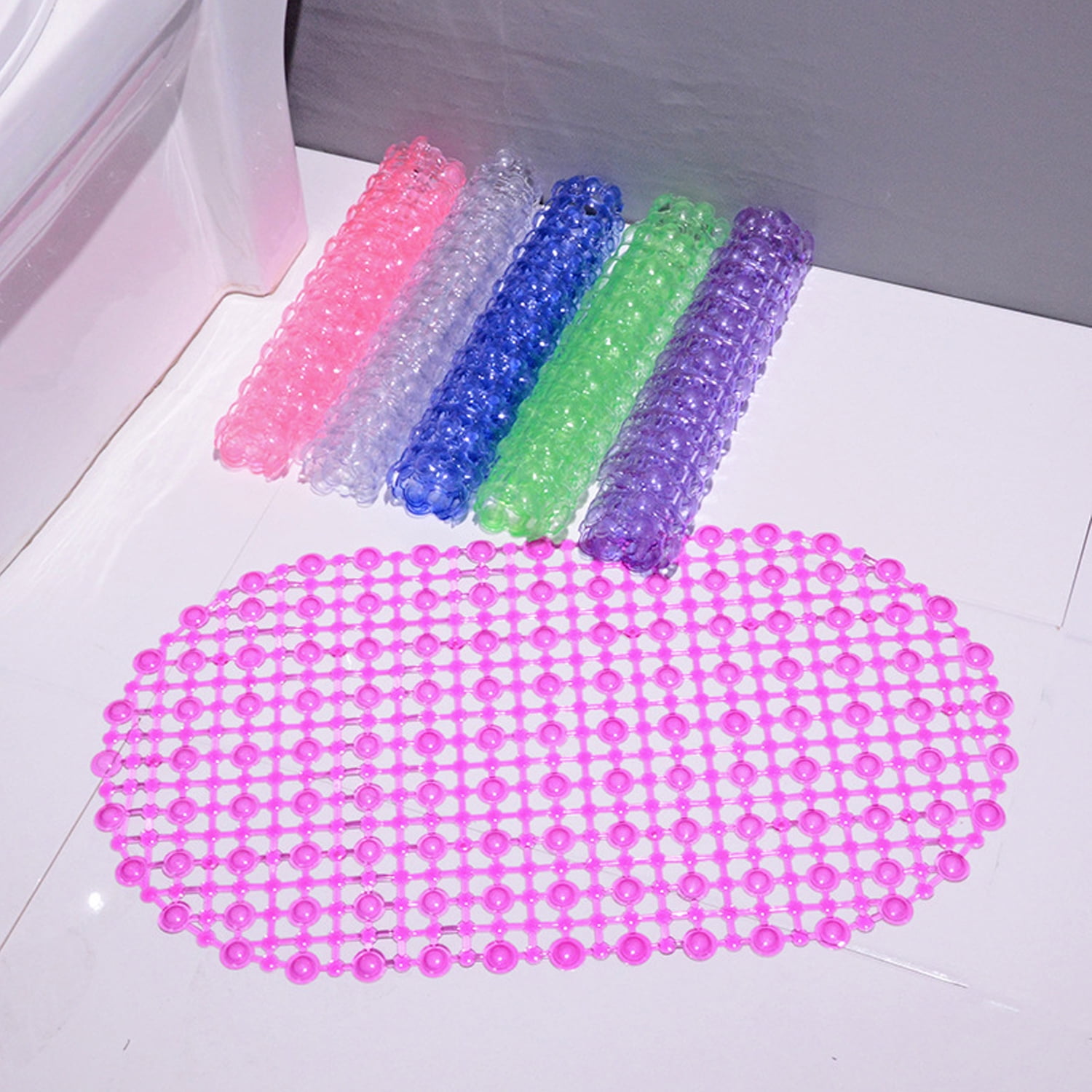 Non Slip Shower Bathtub Mat, Pebble Bath Mat for Tub Feels Great on ...