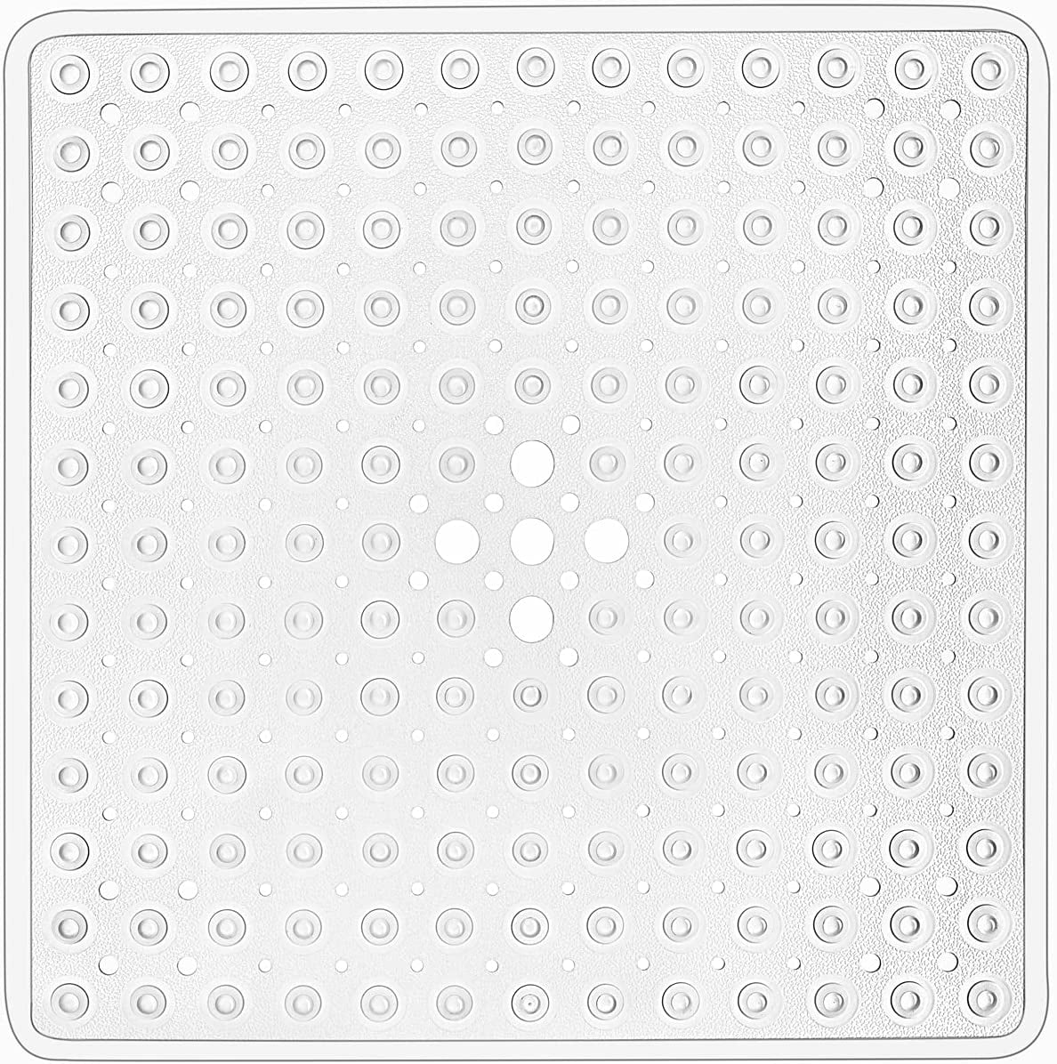 Non-Slip Bathtub Shower Mat with Drain Hole, Suction Cups, and Machine ...