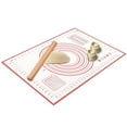 Non Slip Silicone Pastry Mat,Large Non-stick Baking Mat for Rolling ...