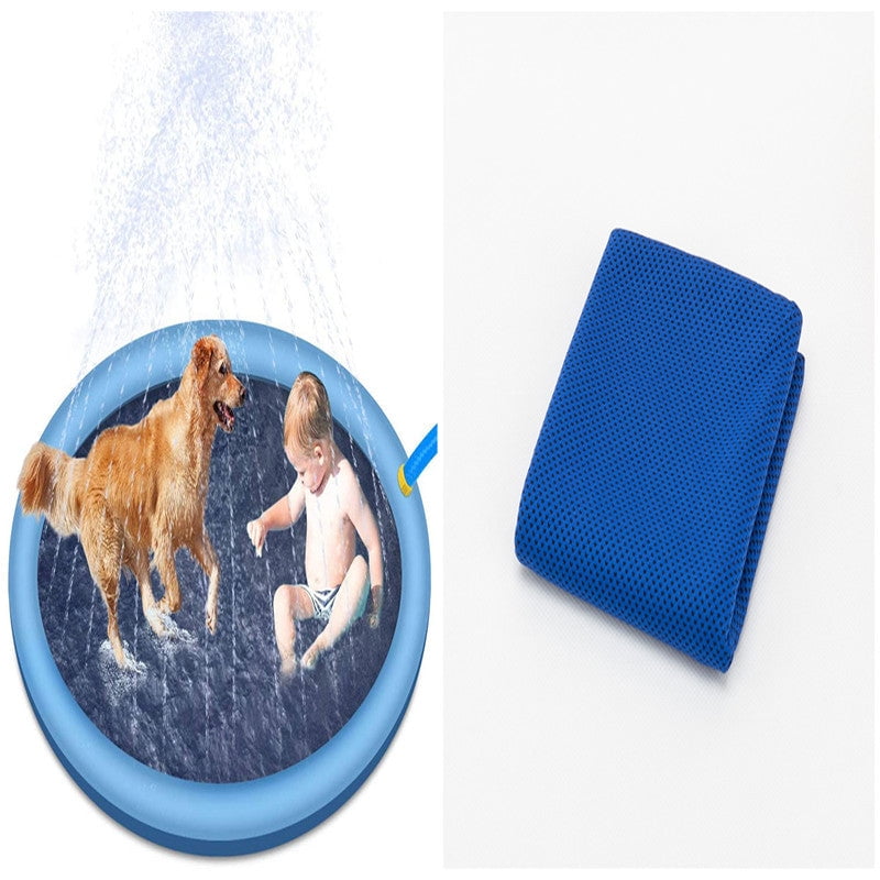 Non-Slip Splash Pool Pad For Kids And Pet Dog - Walmart.com