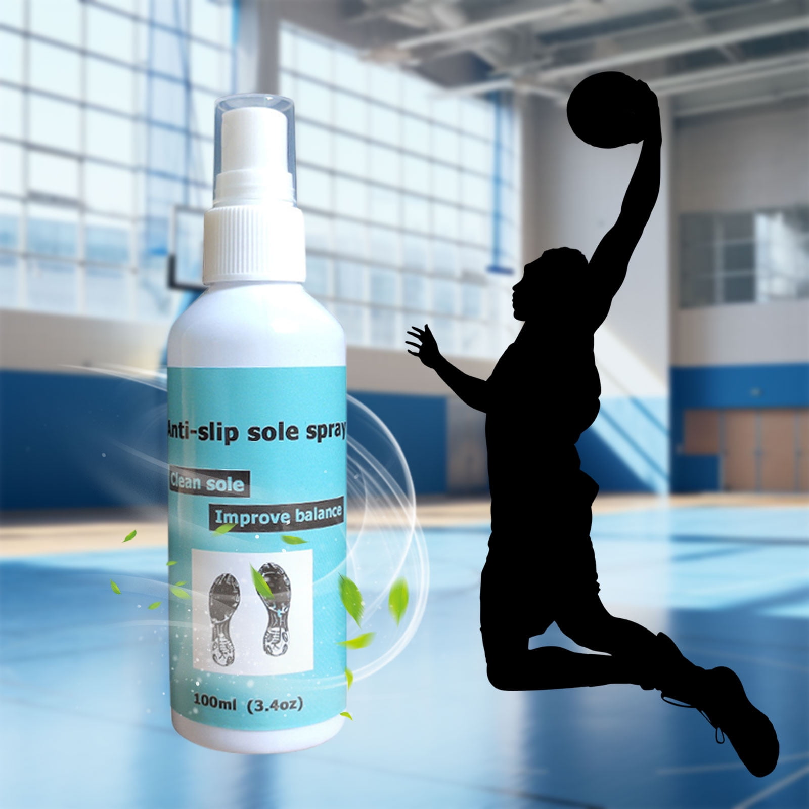 Non Slip Spray for Shoes - 100ml Shoe Traction Enhancer | Basketball ...