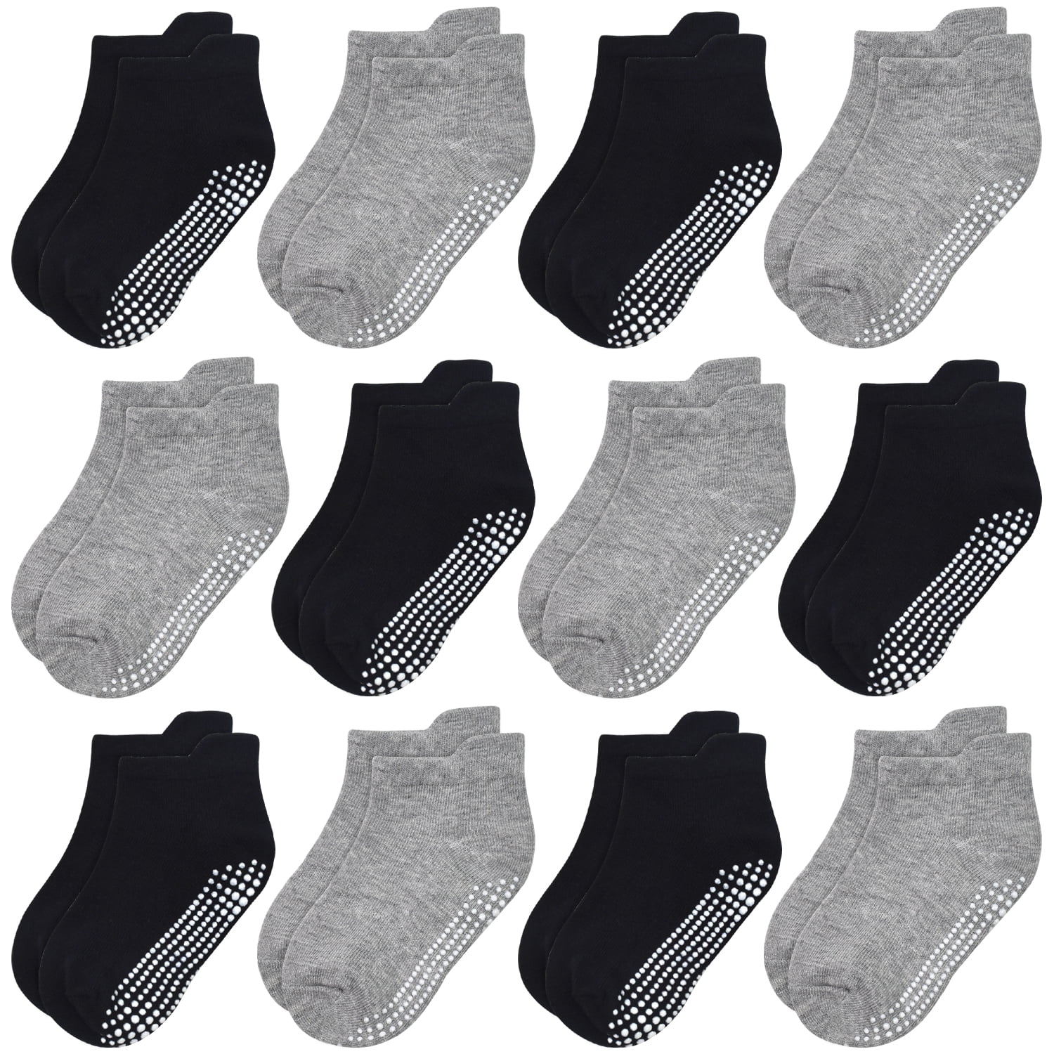 Non Slip Toddler Socks 12 Pairs Baby Socks Toddler Grip Socks Anti Skid ...
