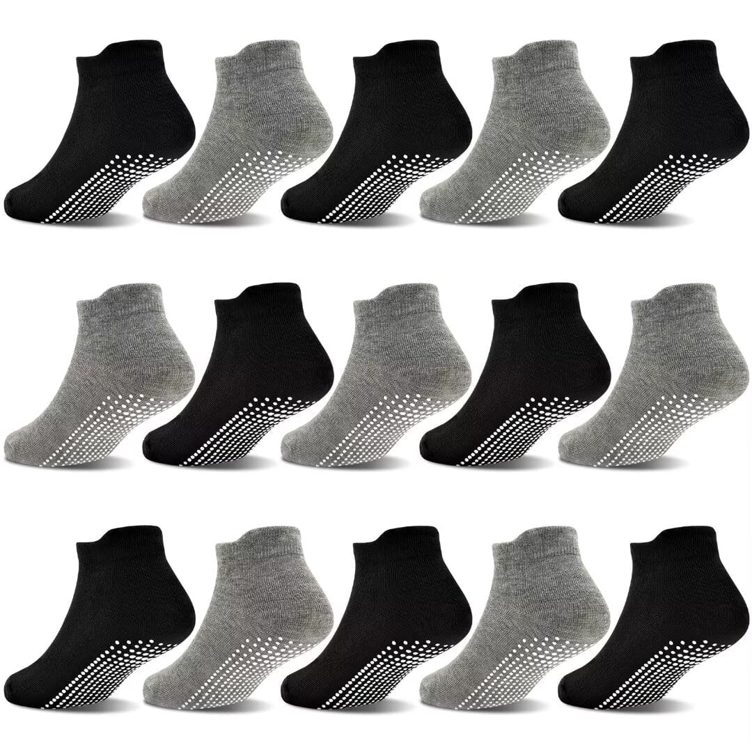 Non Slip Toddler Socks 15 Pairs Anti Skid Toddler Ankle Socks Non Skid ...
