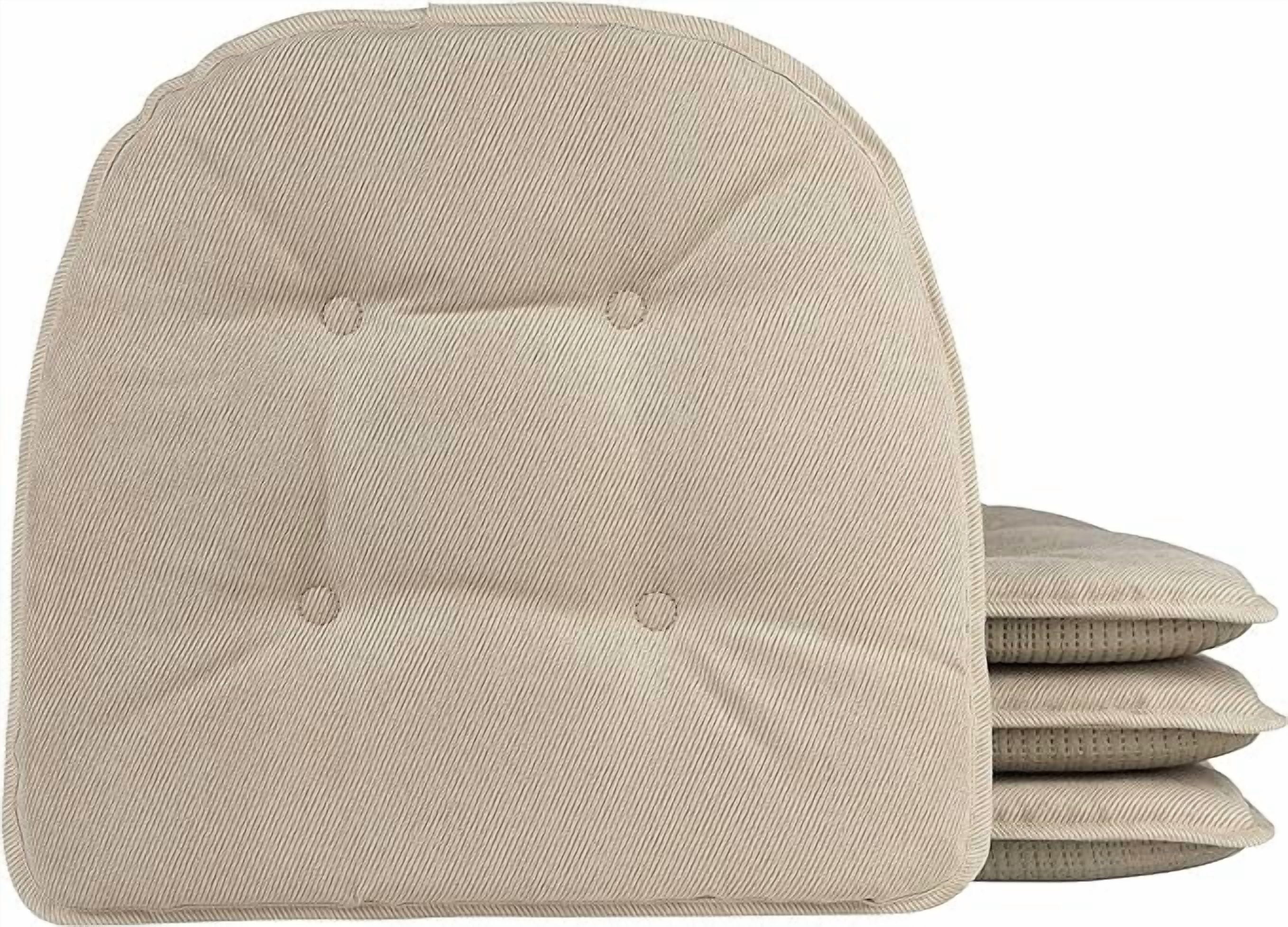 Non-Slip Tufted Chair Cushions for Dining Room, Kitchen and Office Use ...